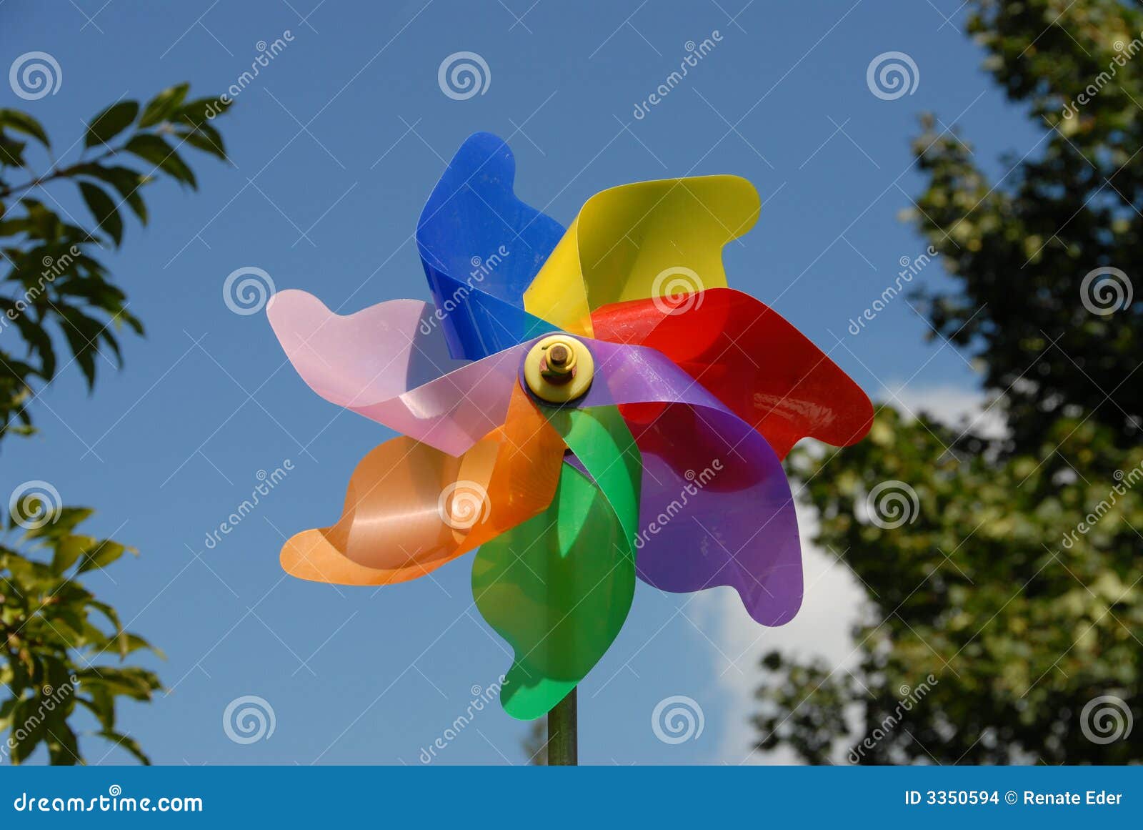 Colourful windmill stock photo. Image of colors, multicolored - 3350594