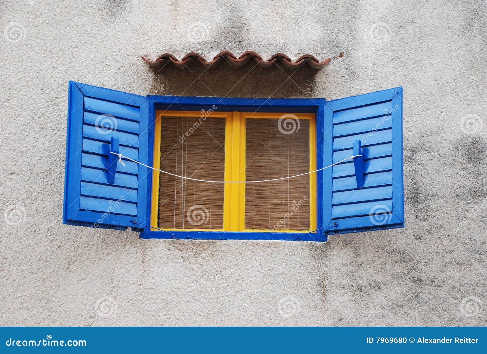 Colourful window stock photo. Image of wall, open, facade - 7969680