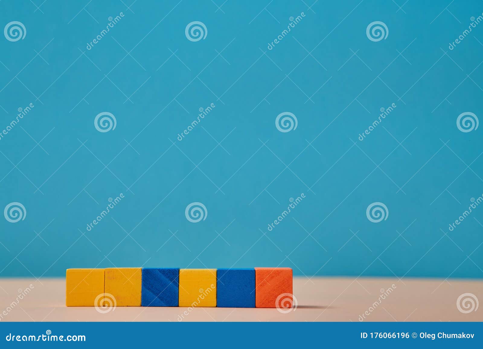 Colourful Wooden Blocks Stack Mockup for Creative Inscription Design ...