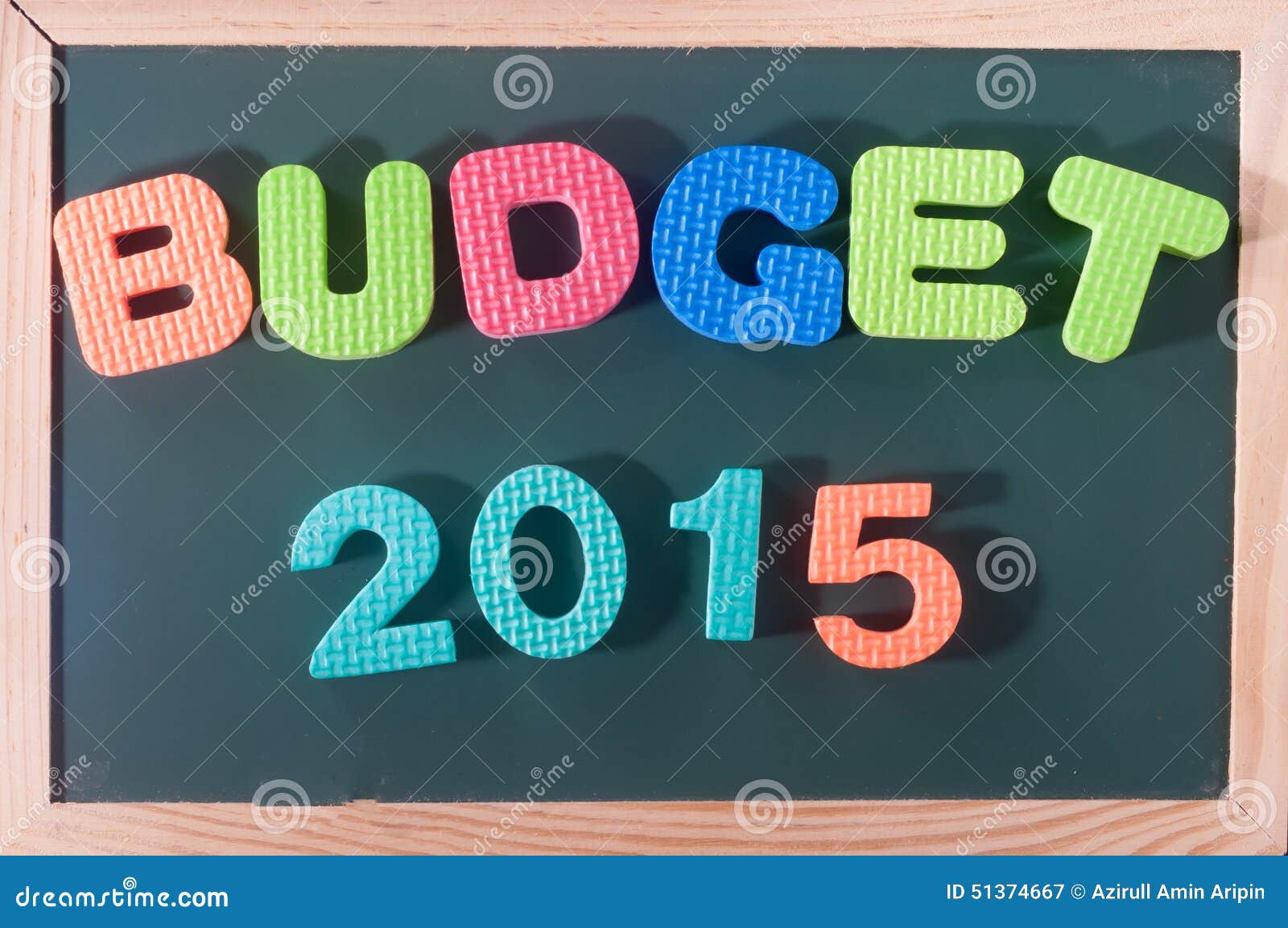 Colourful Word Budget 2015 at Black Board As a Background Stock Image ...