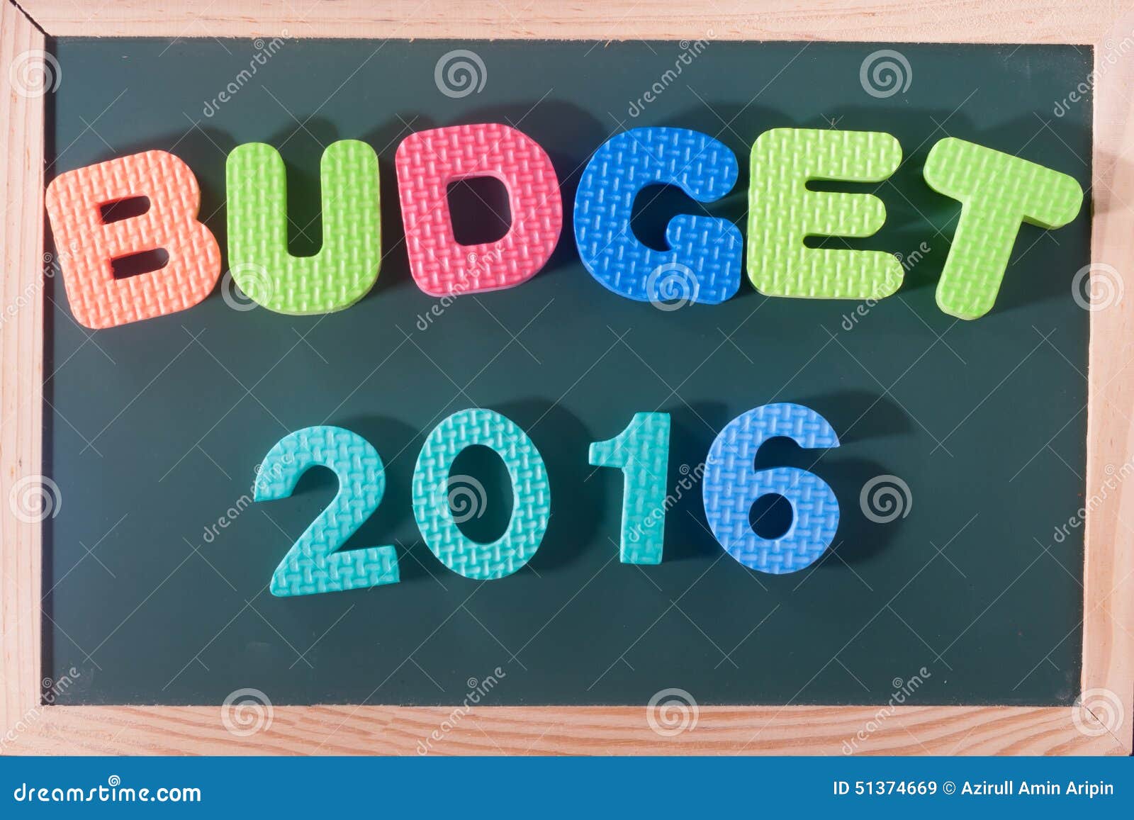 Colourful Word Budget 2016 at Black Board As a Background Stock Image ...