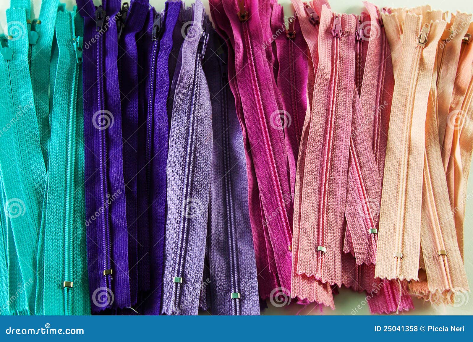 Colourful zips stock photo. Image of orange, creativity - 25041358