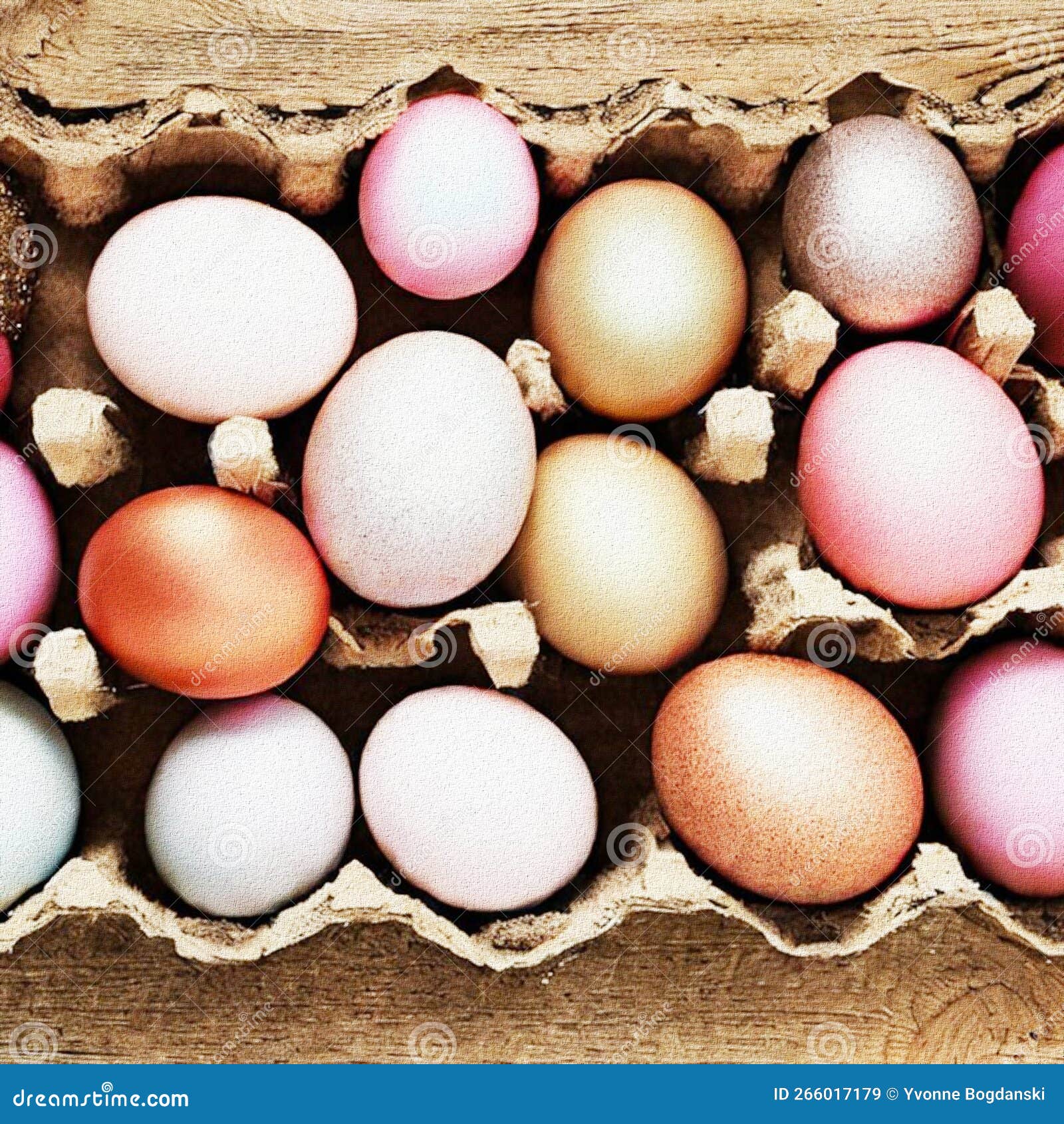 Colourfull Background with Eggs and Bunnies Stock Image - Image of ...