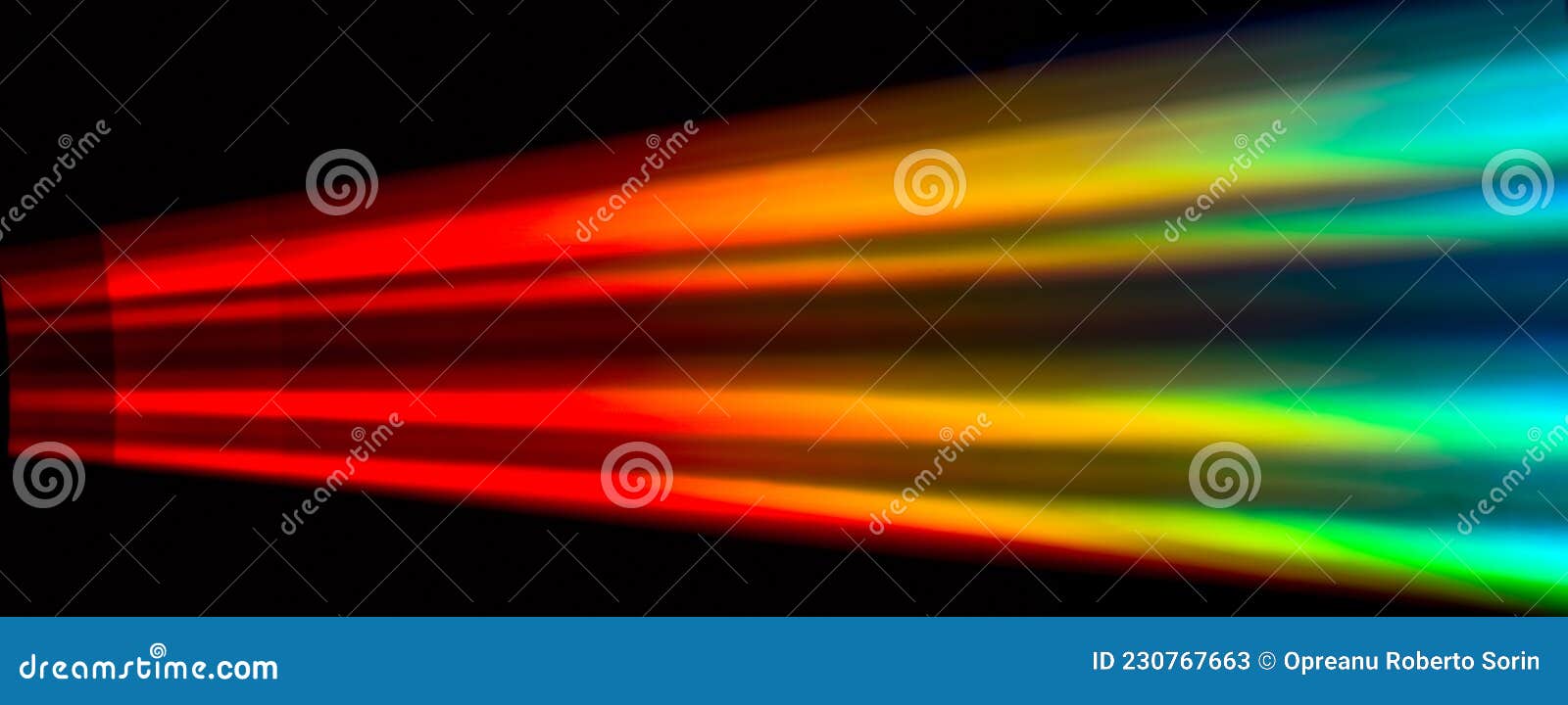 Colourfull Burst of Prismatic Light Stock Image - Image of equipment ...