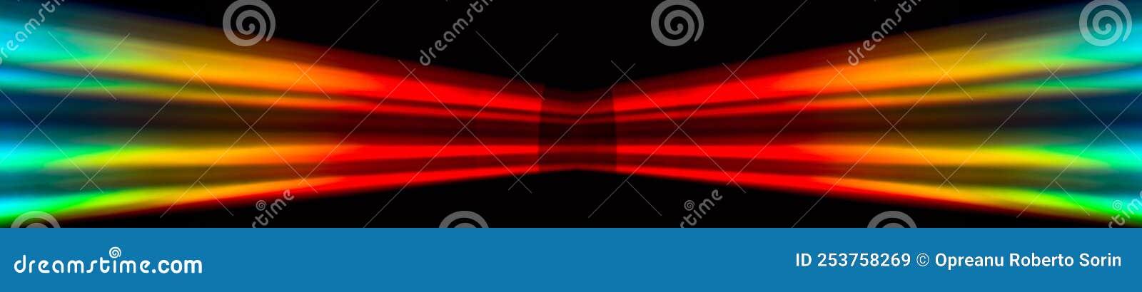 Colourfull Burst of Prismatic Light Creating Rainbow Stock Illustration ...