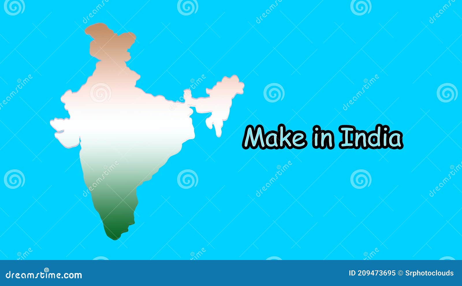 Colourfull Digital and Make in India Map with Slogan Wallpaper ...