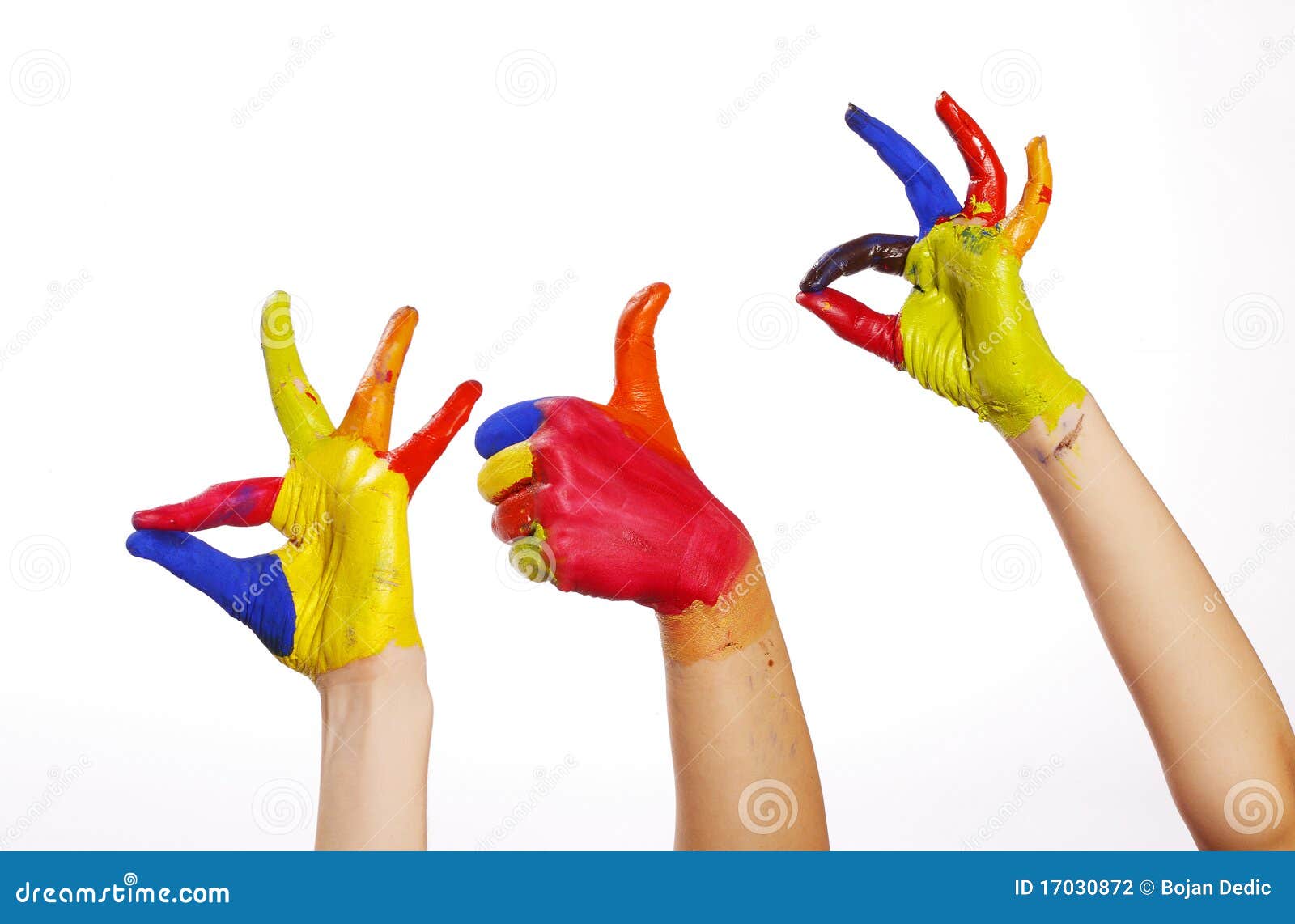 Colourfull Hands with Clipping Path2 Stock Photo - Image of colour ...