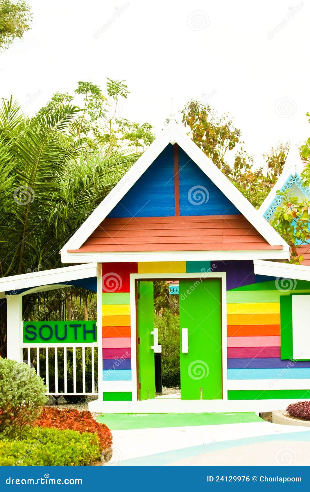 Colourfull home and garden stock photo. Image of design - 24129976