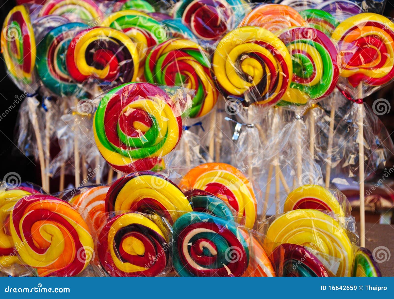 Colourfull lollipops stock image. Image of lick, candy - 16642659