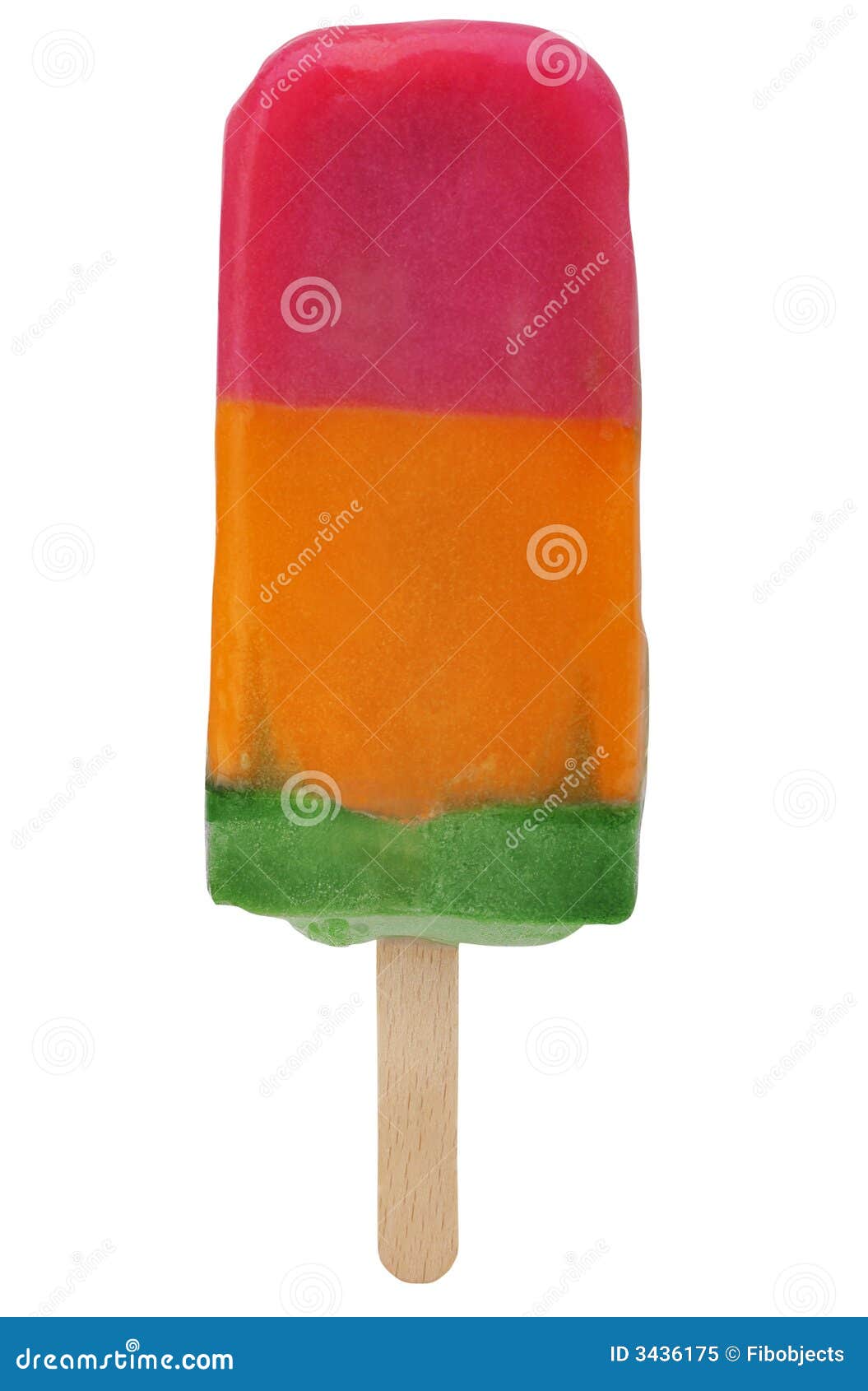 Colourfull Popsicle stock image. Image of dessert, isolated - 3436175