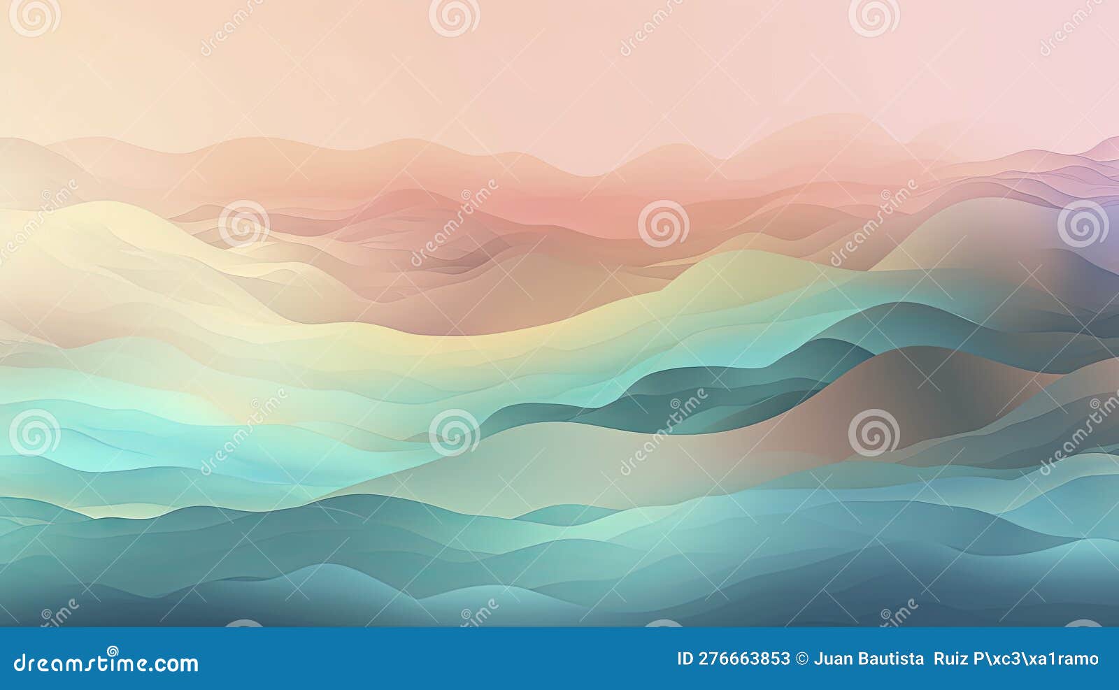 Colourfull Wave Pattern on Fabric. Ai Generative Stock Illustration ...