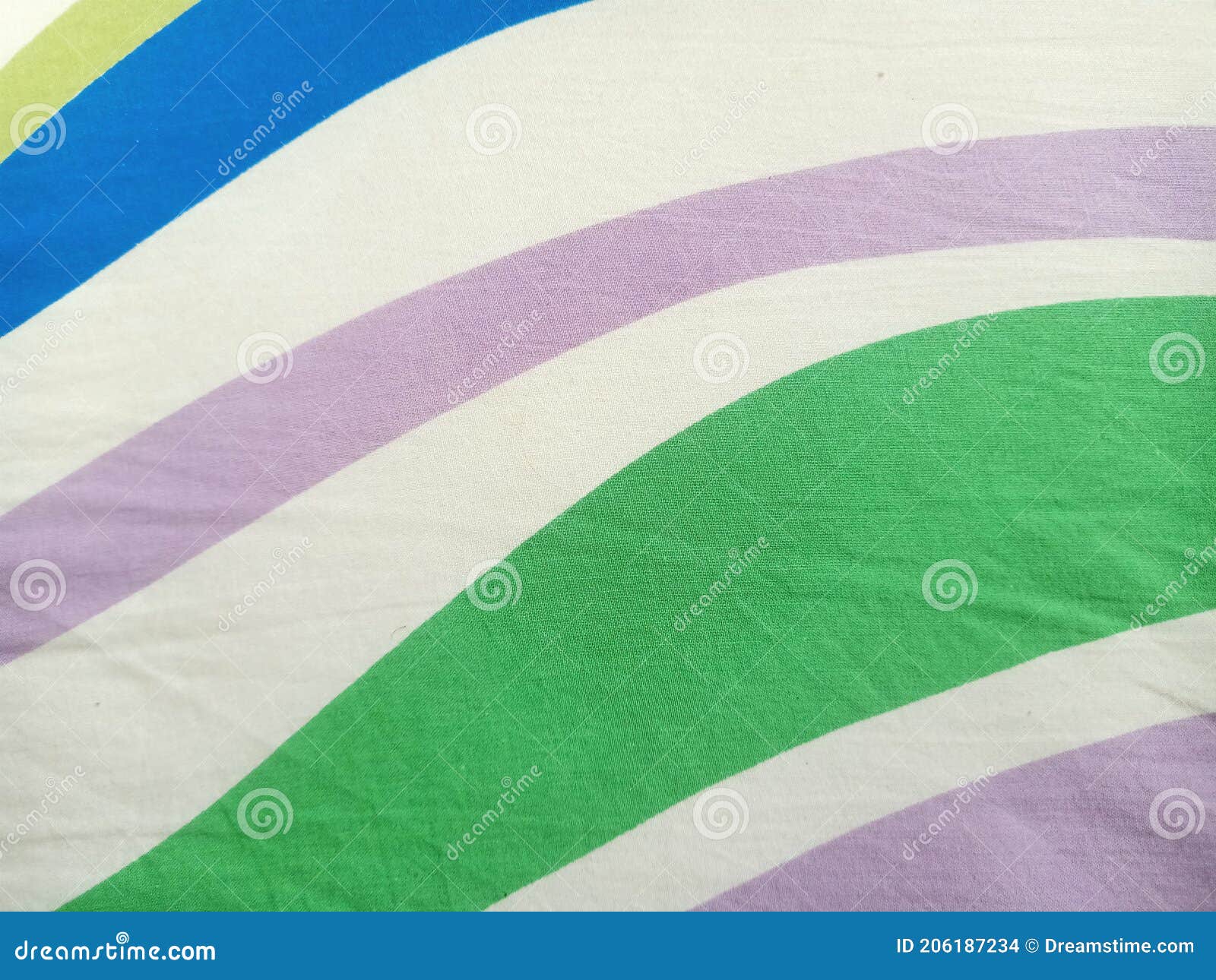 Colourful Wave Pattern on Fabrics Stock Photo - Image of rainbow ...