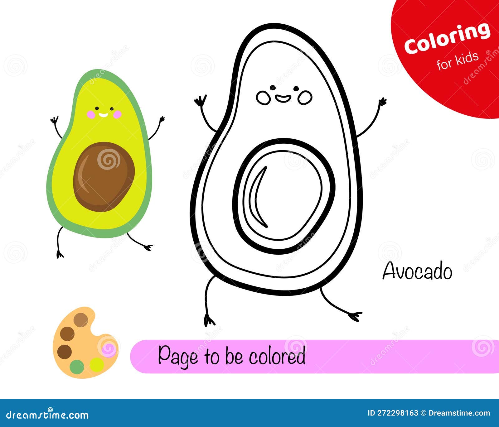 Educational Colouring Game With Cartoon Character. Colouring Book For ... Educational Colouring Game With Cartoon Character. Colouring Book For ...