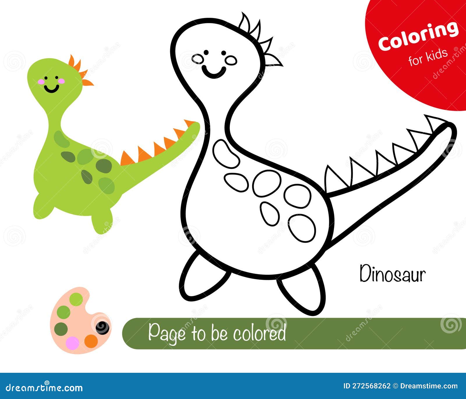 Educational Colouring Game With Cartoon Character. Colouring Book For ... Educational Colouring Game With Cartoon Character. Colouring Book For ...