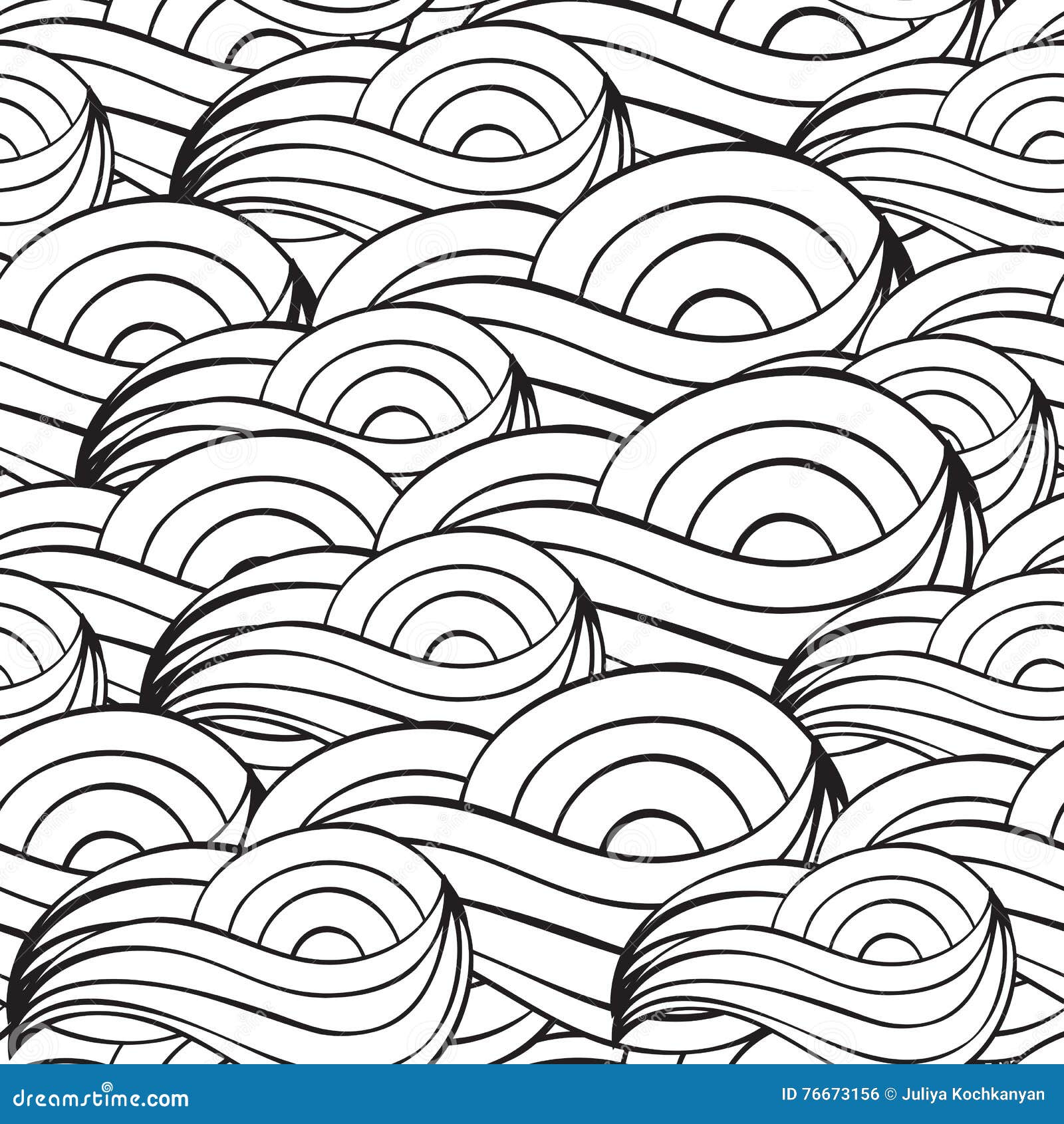 Colouring Wave Background Graphic Illustration Royalty-Free Cartoon ...