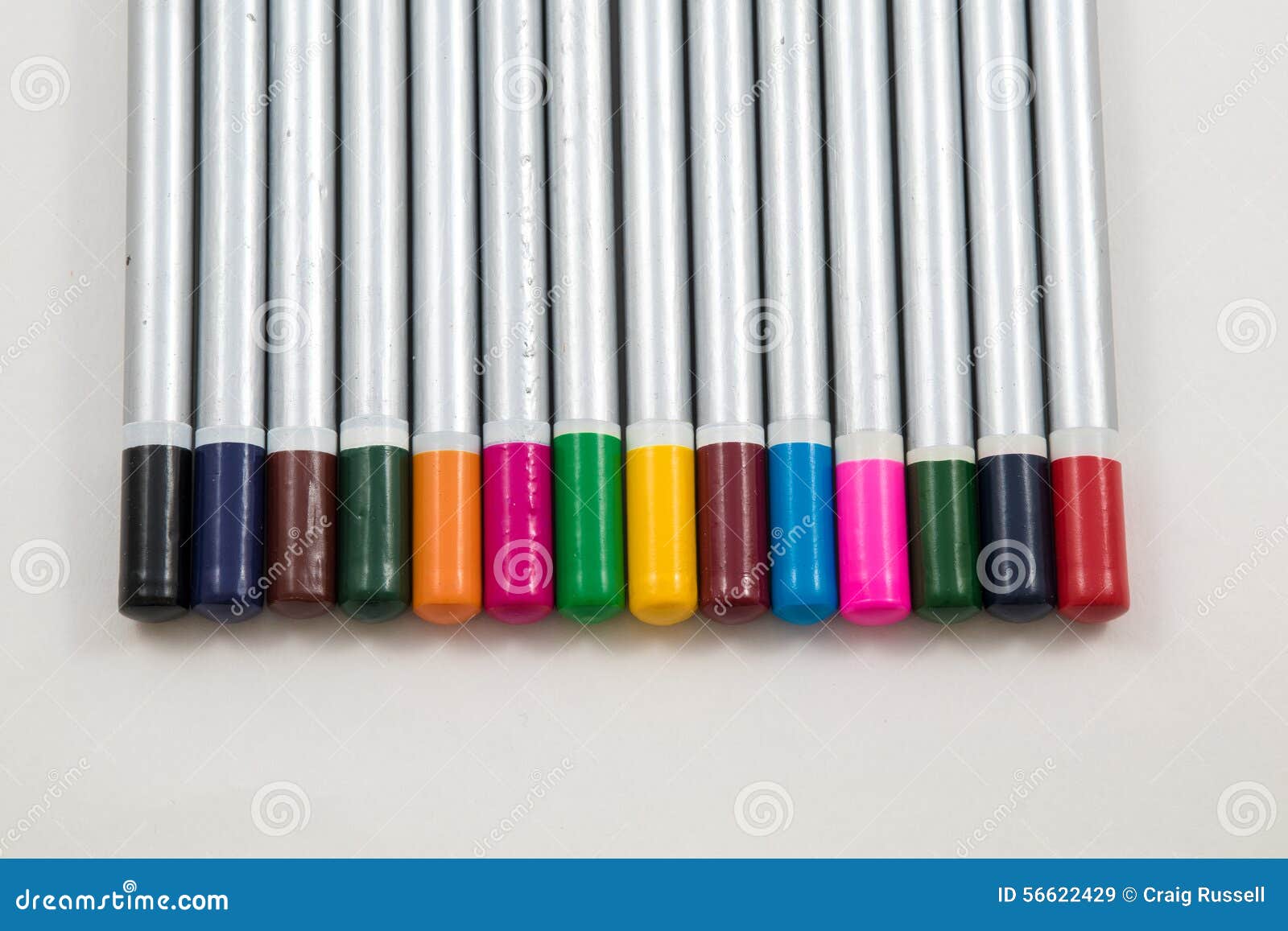 Colouring Pencil Ends Showing Pencil Colour Stock Image - Image of ends ...