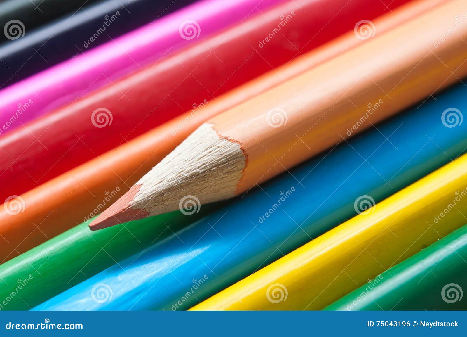 Colouring Pencils Alignment Texture Stock Photo - Image of texture ...