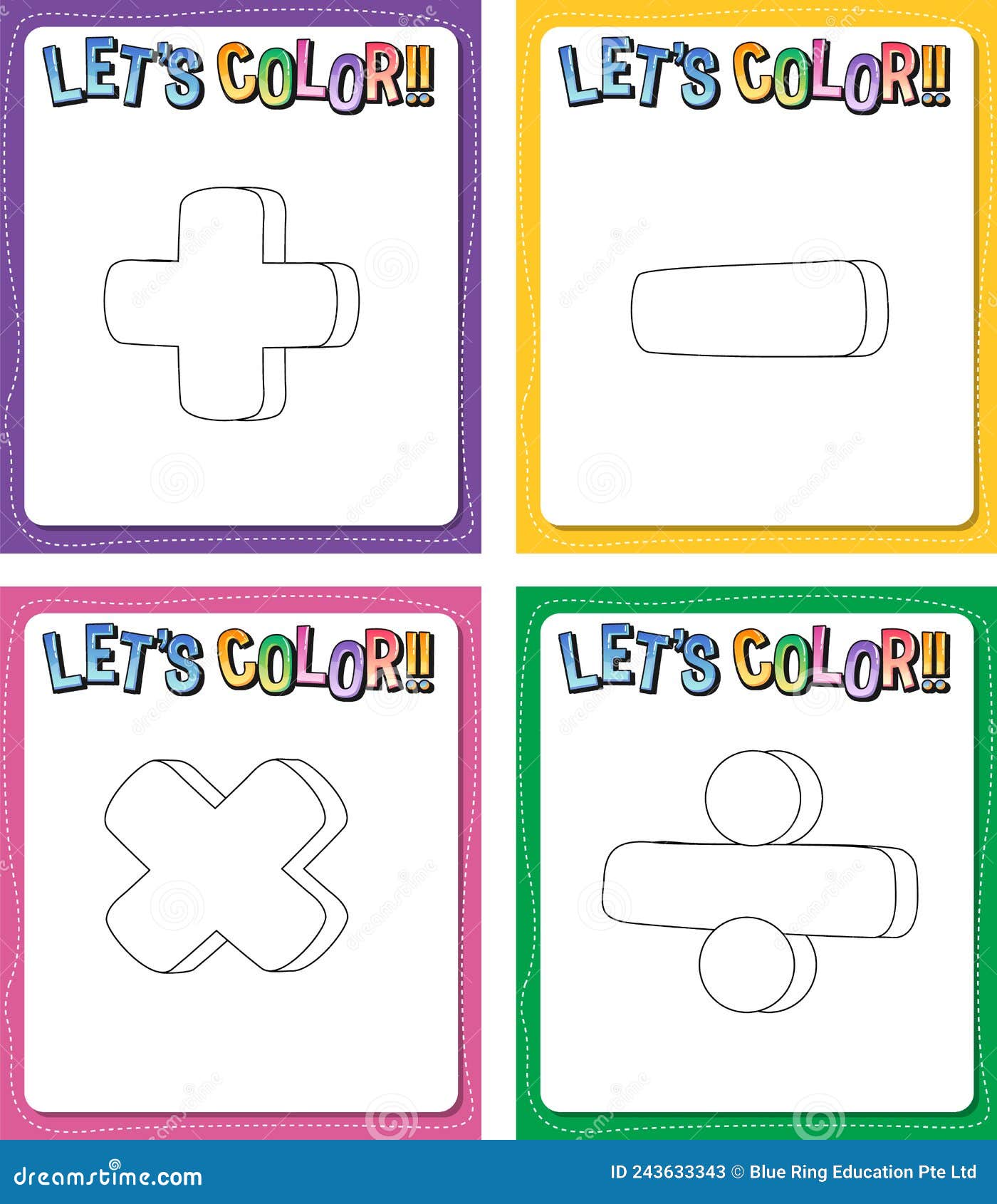 Colouring Worksheet For Student Cartoon Vector | CartoonDealer.com ...