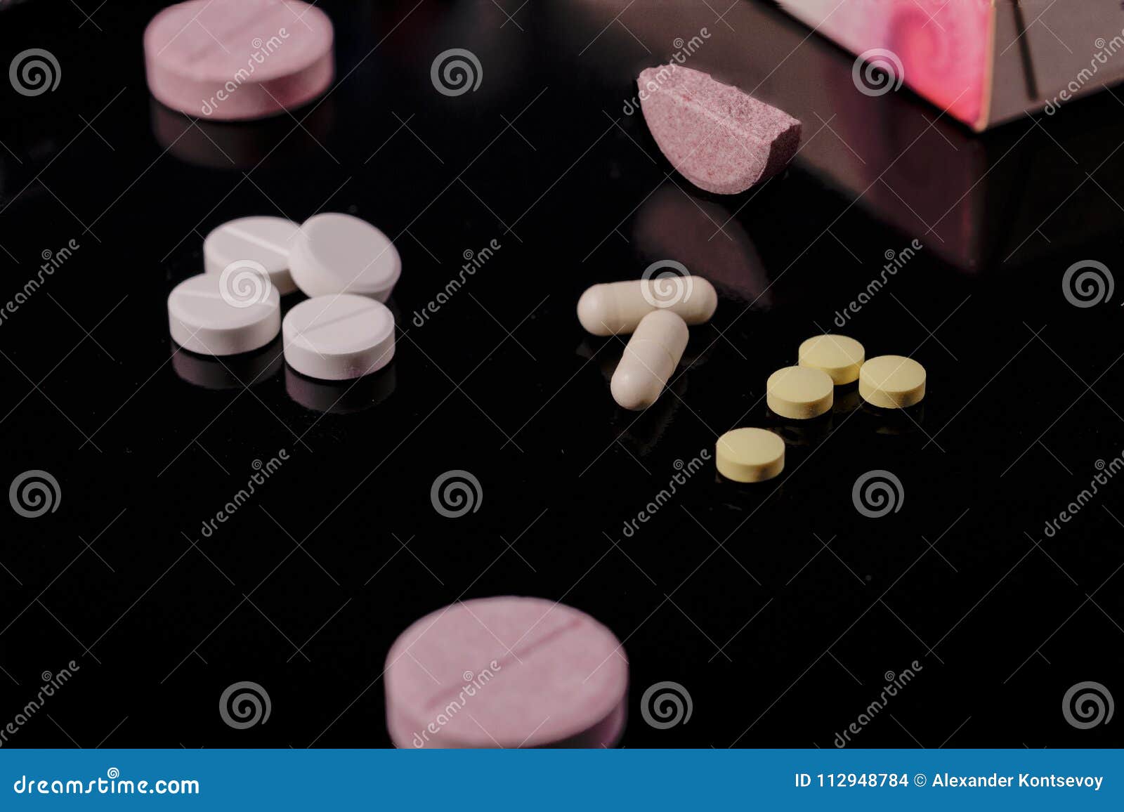 Colours of Health - Different Tablets Stock Photo - Image of assistance ...