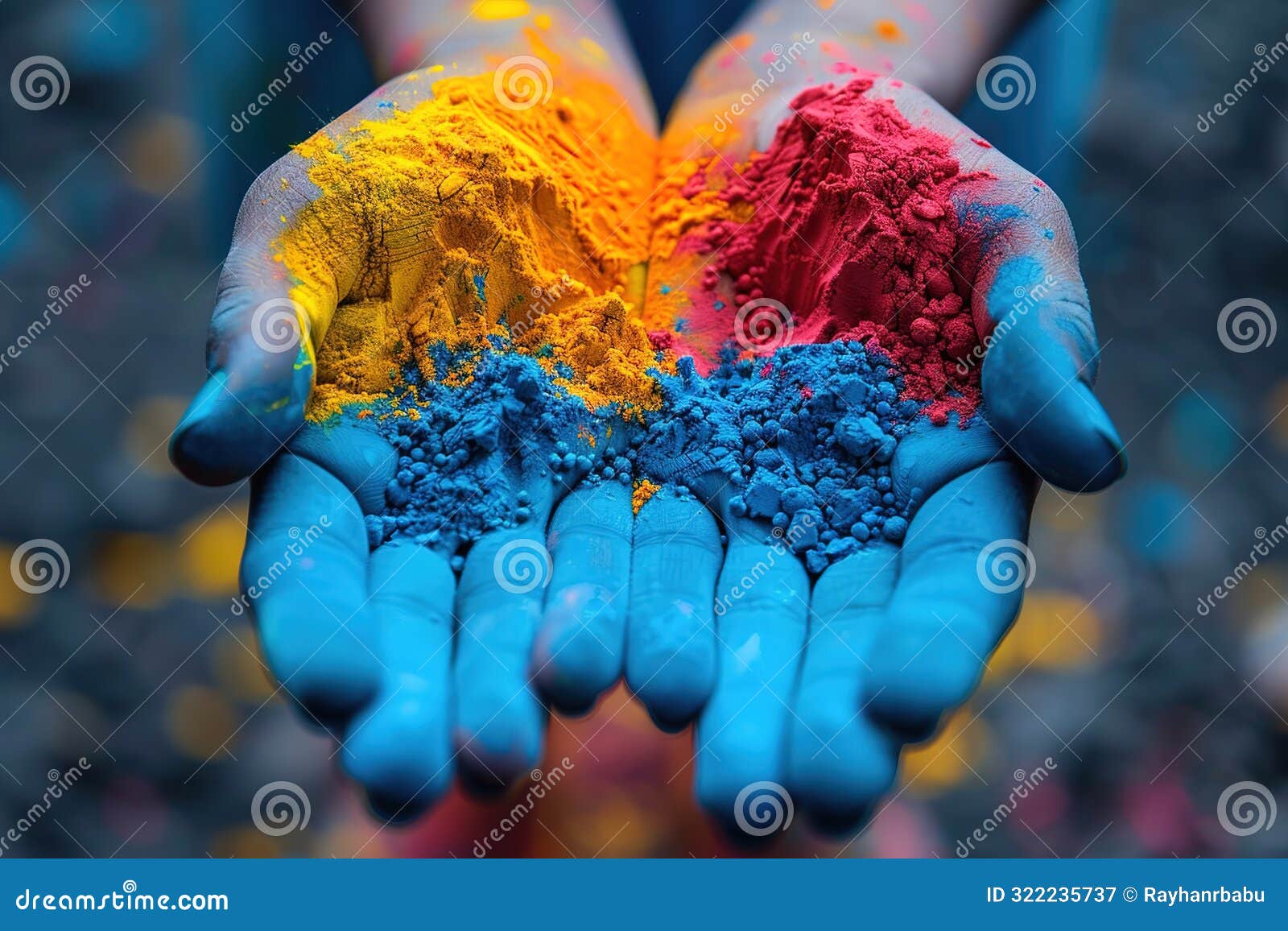 Colours Holi Celebration Concept Stock Illustration - Illustration of ...