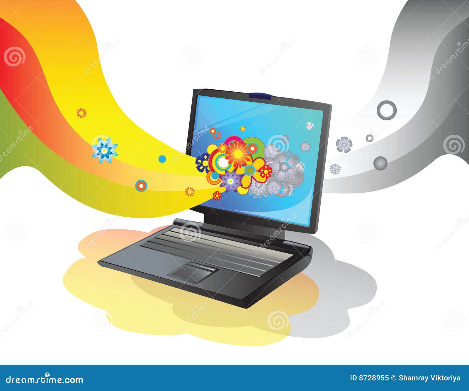 Colours of the Internet stock illustration. Illustration of curve - 8728955