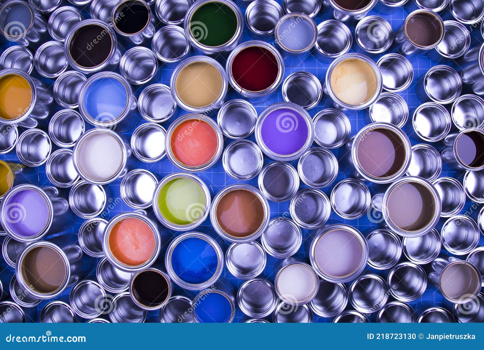 Colours Paint Can Rainbow Colors Background Stock Photo - Image of ...