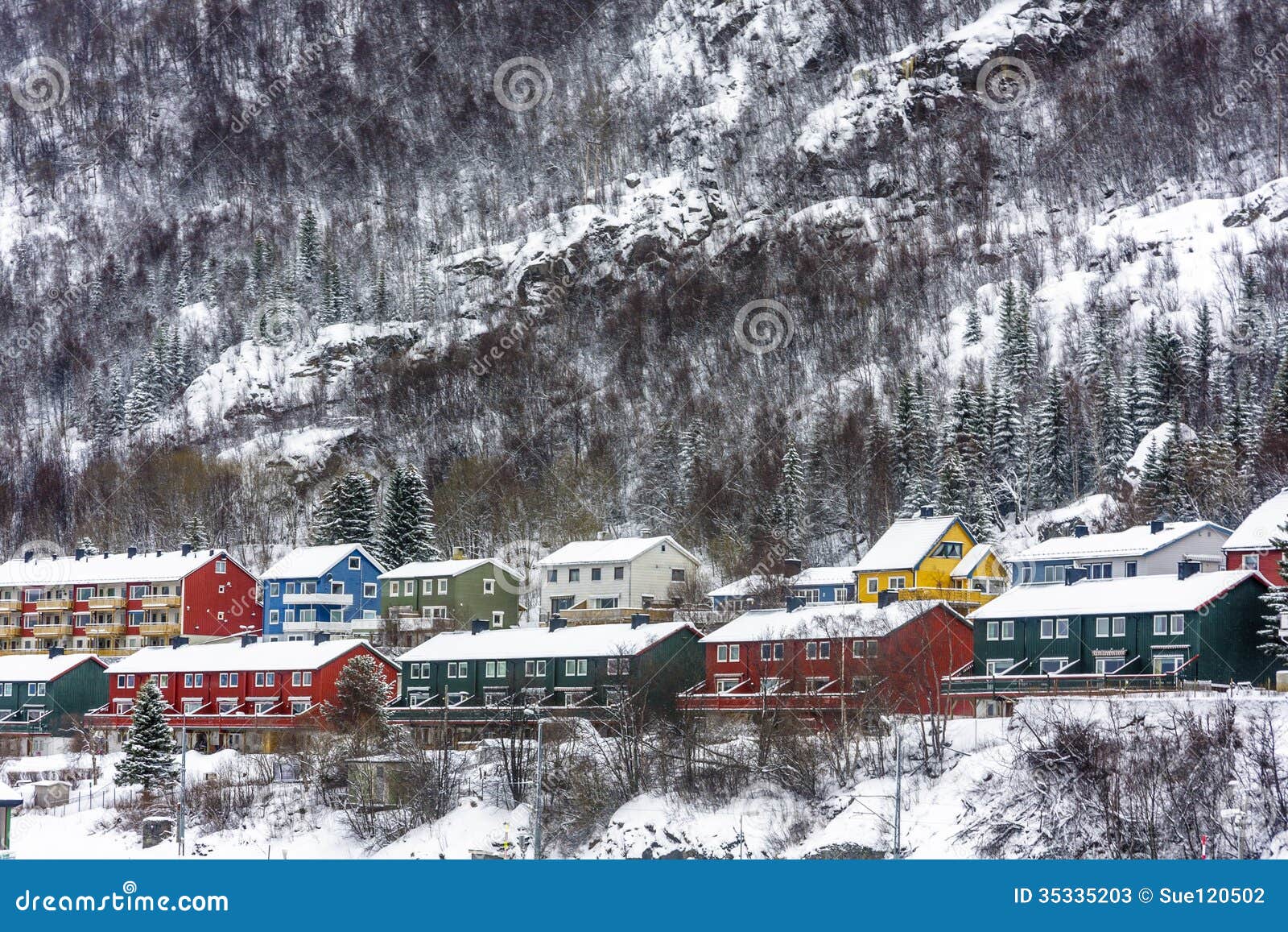 Colours in the snow stock image. Image of mountains, nature - 35335203