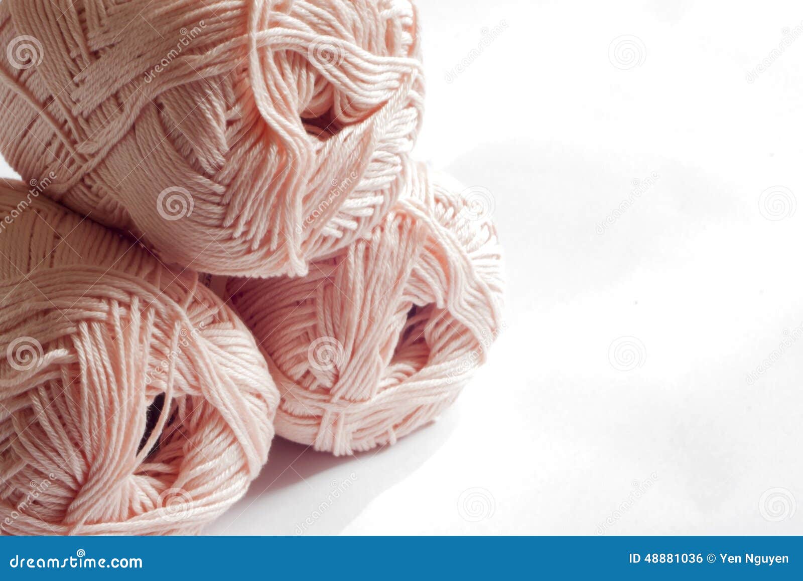 Colours of Yarns in White Background Stock Photo - Image of closeup ...