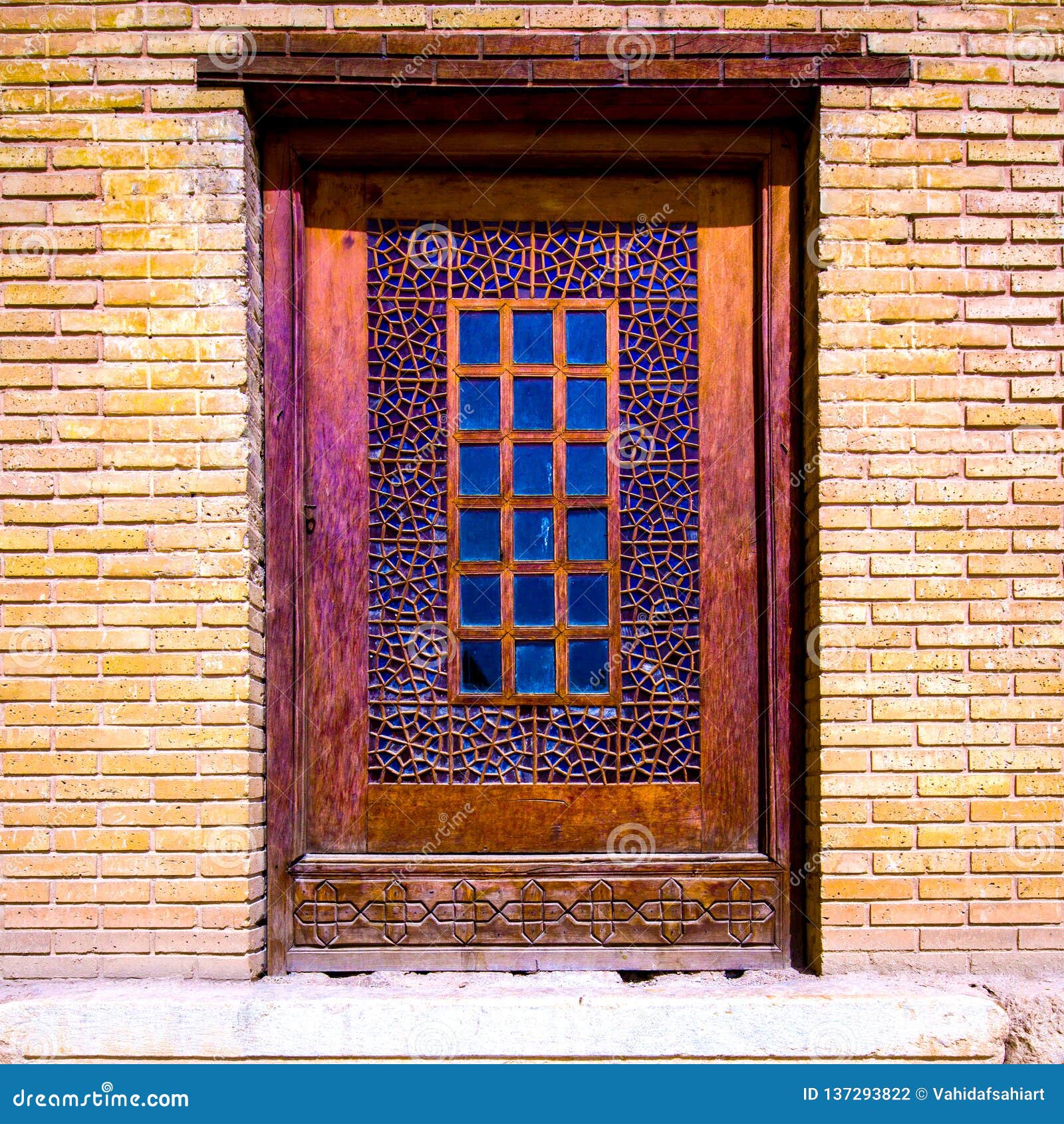 A Single Sash Window in the Arg-e Karim Khan. Shiraz, Iran Stock Photo ...
