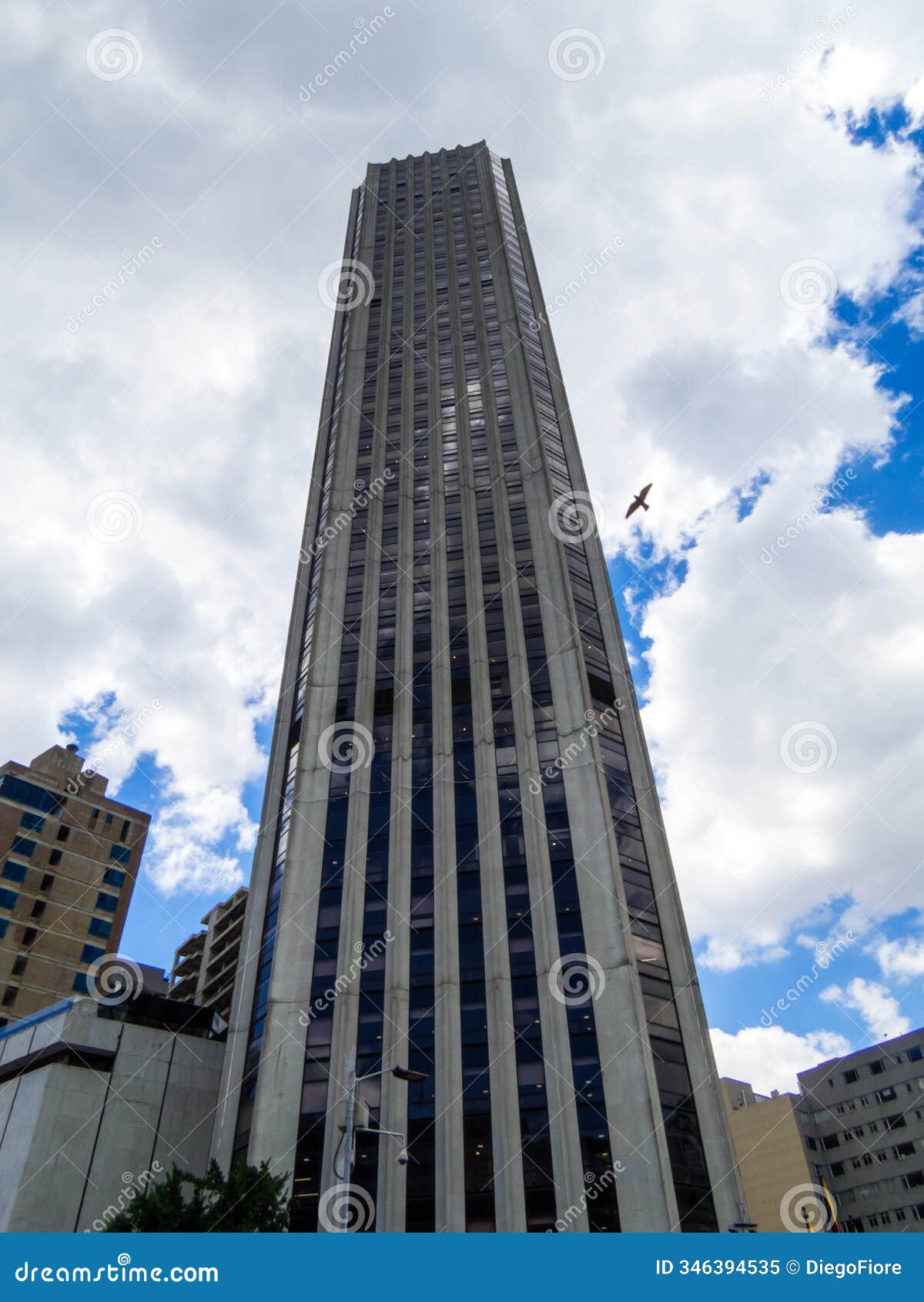 Colpatria Tower, Bogota, Colombia Stock Image - Image of south ...