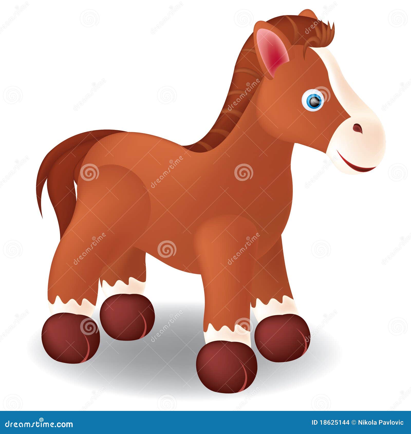 Colt stock vector. Illustration of cute, shadow, cartoon - 18625144