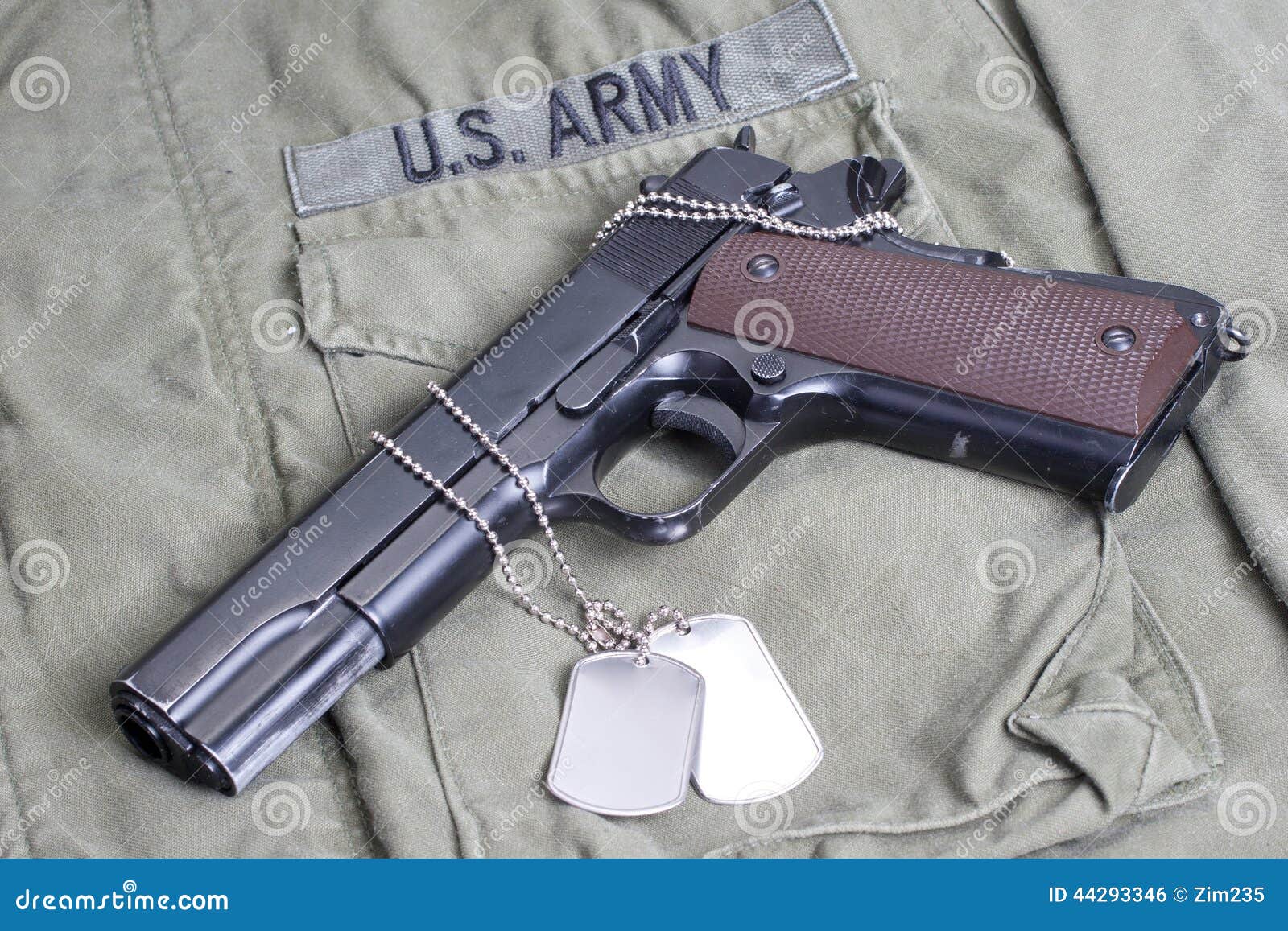 Colt goverment m1911 stock photo. Image of afganistan - 44293346