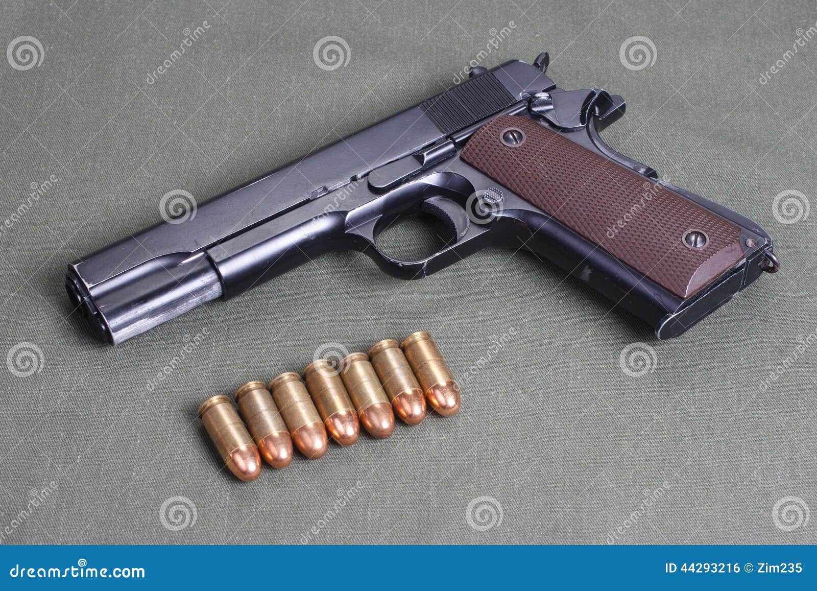 Colt M1911 Handgun On Fbi Uniform Royalty-Free Stock Photography ...