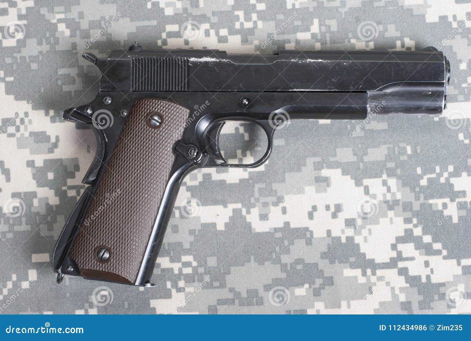 Colt M1911 Handgun On Fbi Uniform Royalty-Free Stock Photography ...