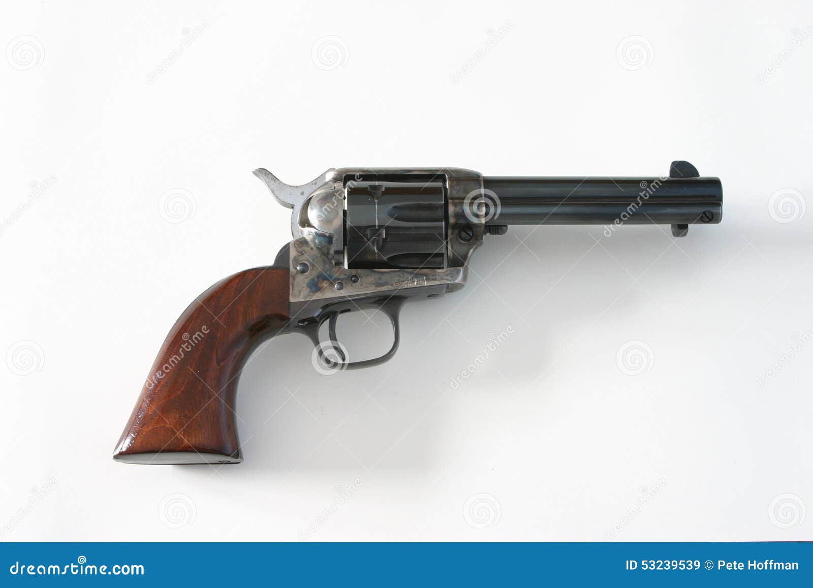 Colt .45 Pistol, Peacemaker Stock Image - Image of trigger, police ...