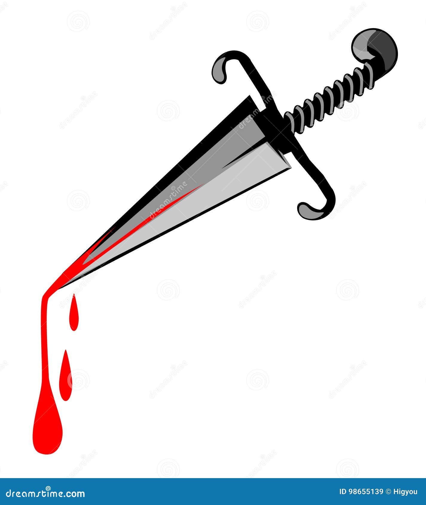 Coltello Dell'arma Di Omicidio Illustrazione Vettoriale - Illustrazione ...