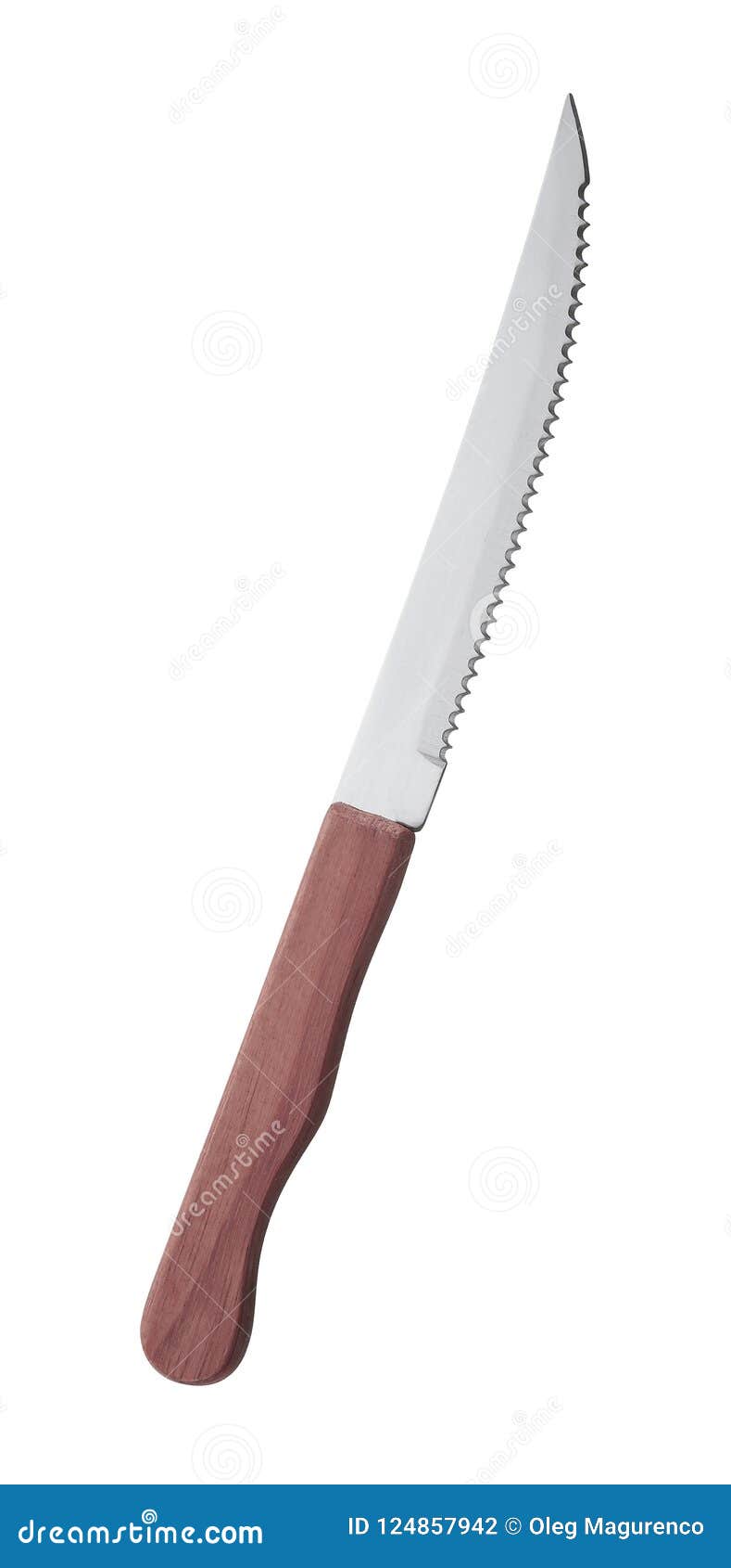 Coltello isolato fotografia stock. Immagine di cucina - 124857942