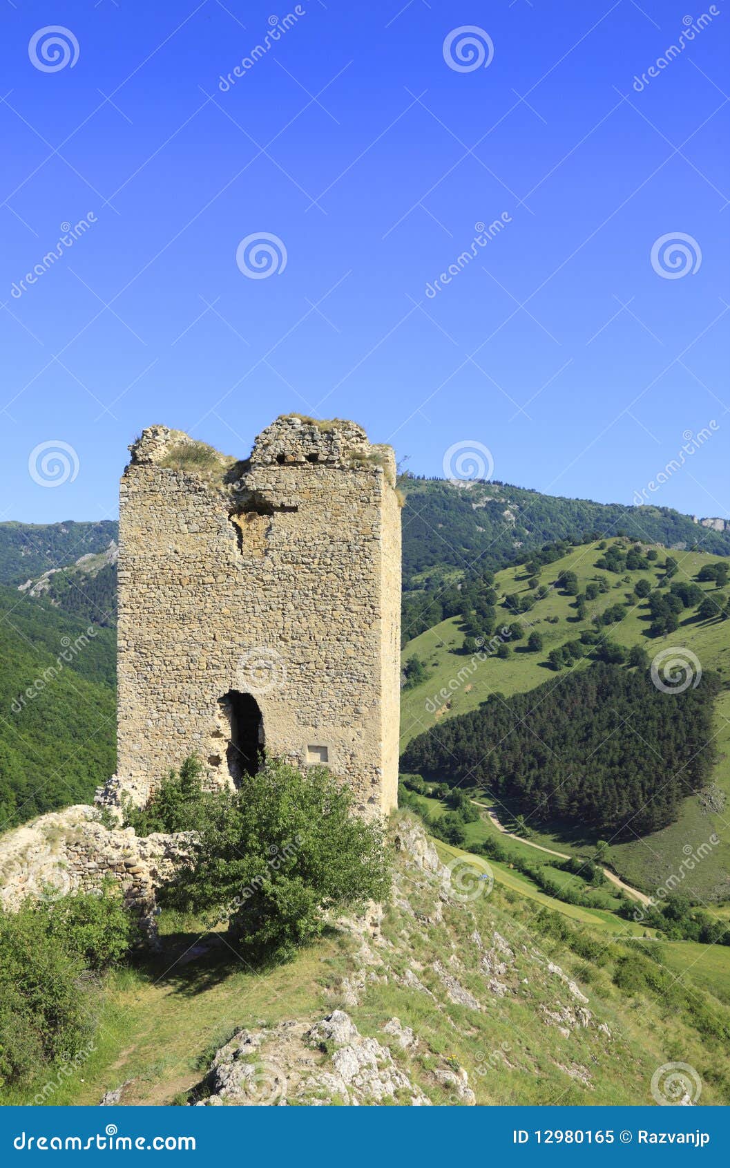 Coltesti Fortress From Above. Coltesti Village, Rimetea, Apuseni ...