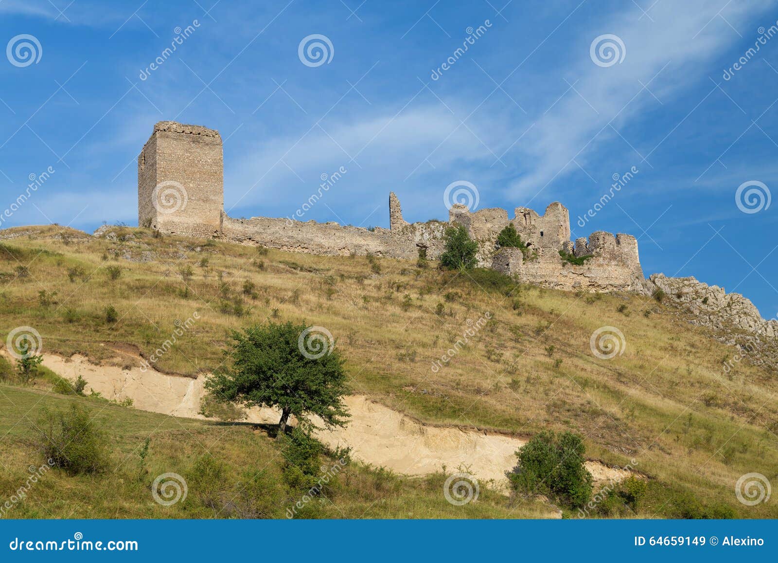 Coltesti fortress stock image. Image of apuseni, background - 64659149