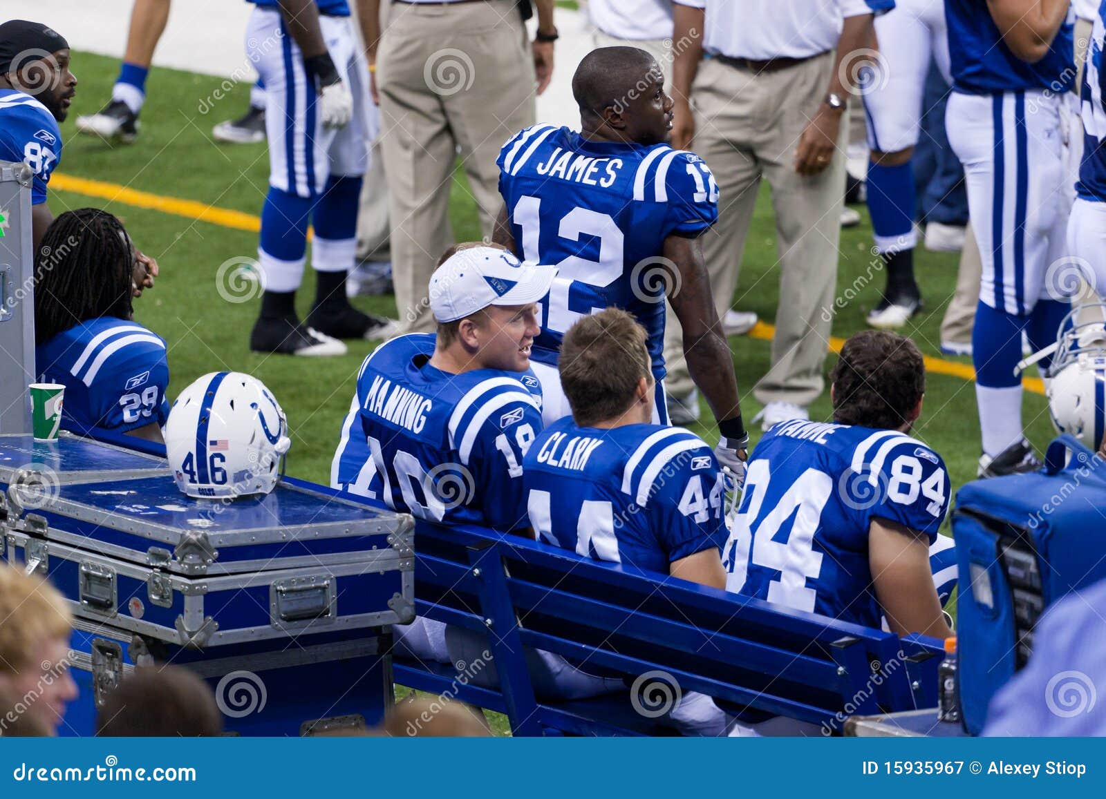 Colts bench editorial photography. Image of stadium, american - 15935967