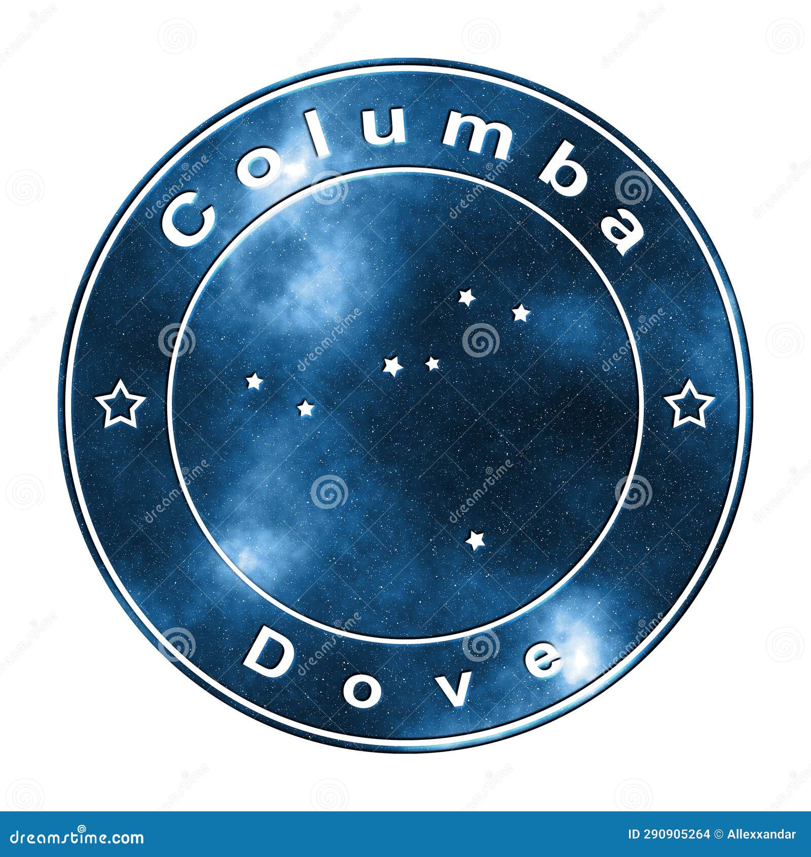 Columba Star Constellation, Dove Constellation Stock Photo - Image of ...