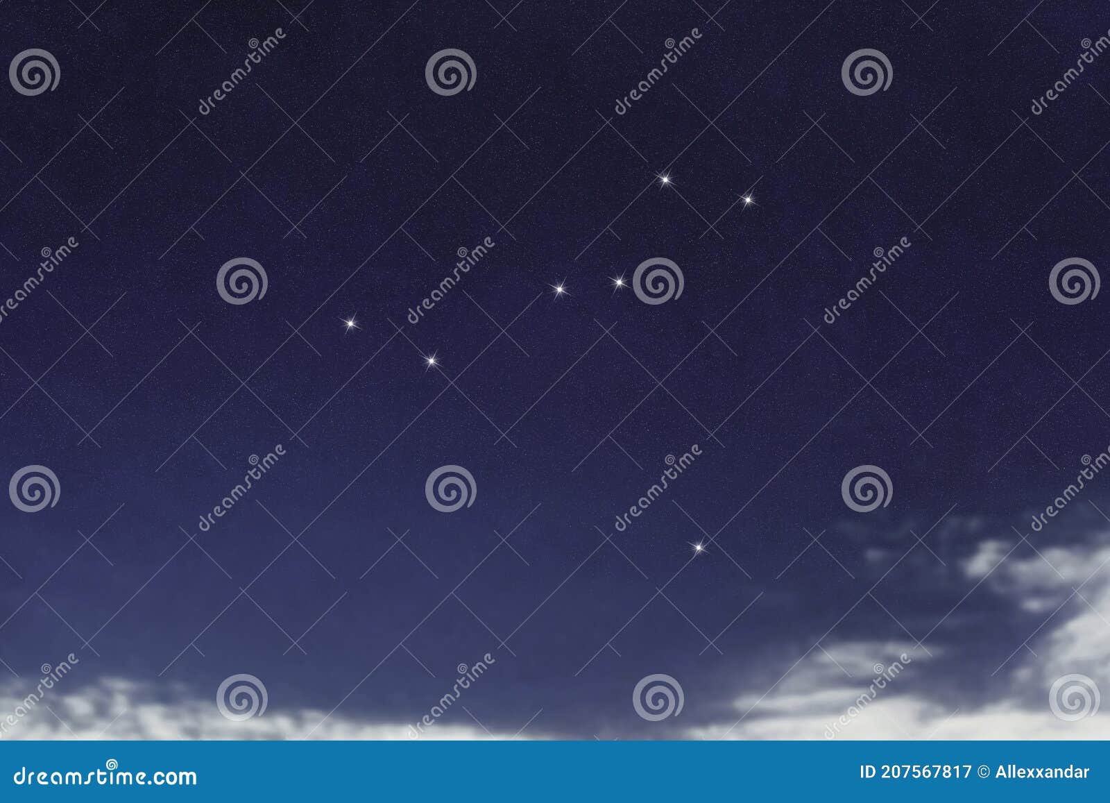 Columba Star Constellation, Night Sky, Cluster of Stars, Deep Space ...