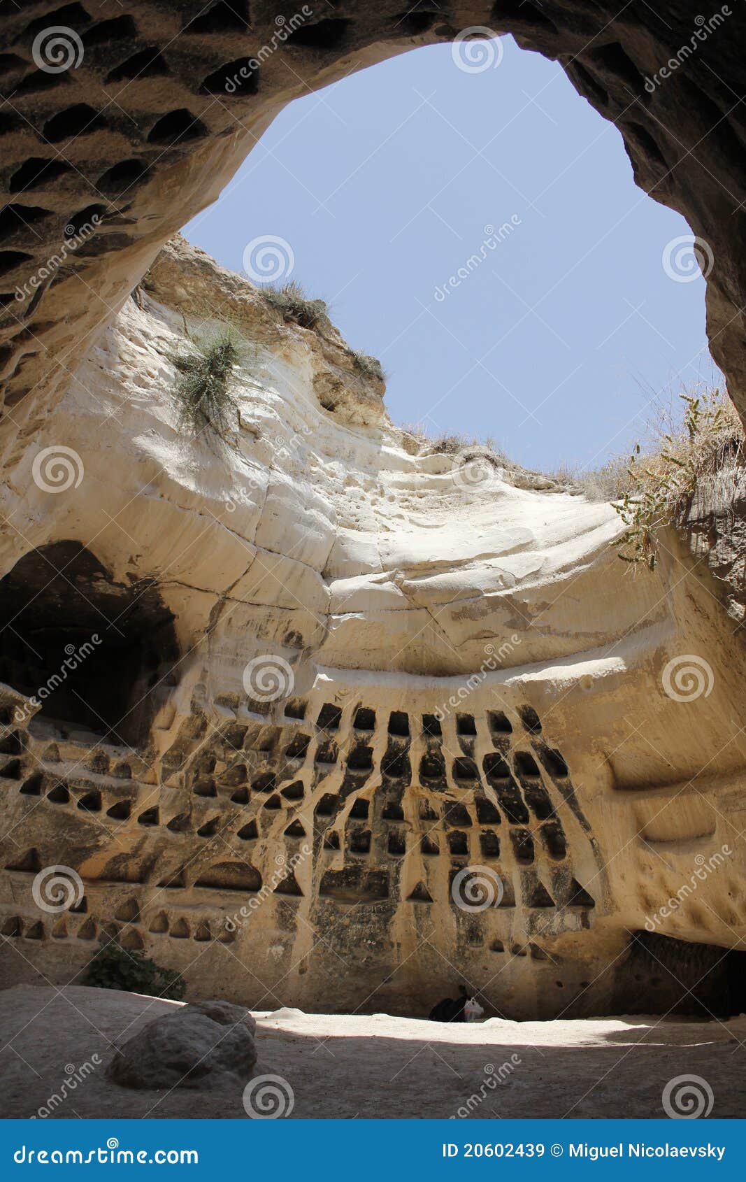 Columbarium Cave of Adullam in the Judea Land Stock Image - Image of ...