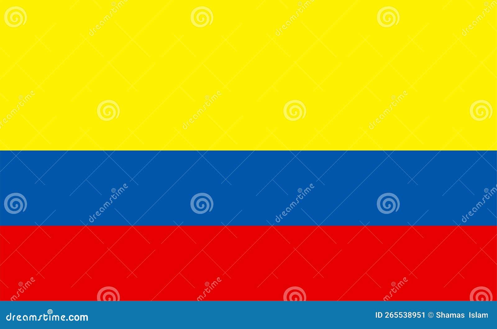 Columbia Flag Design Vector Stock Vector - Illustration of sign, nation ...