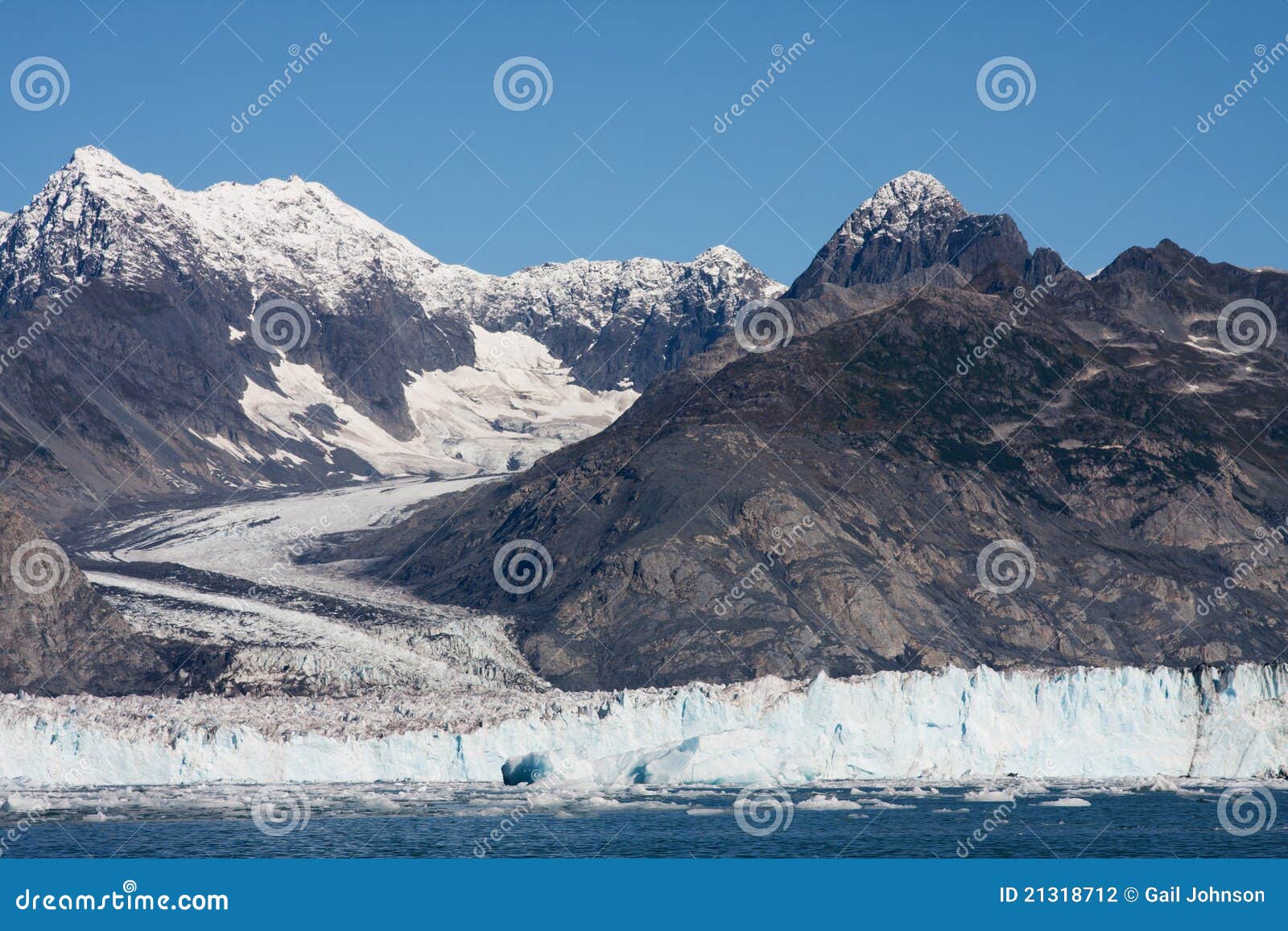 Columbia Glacier stock photo. Image of water, prince - 21318712
