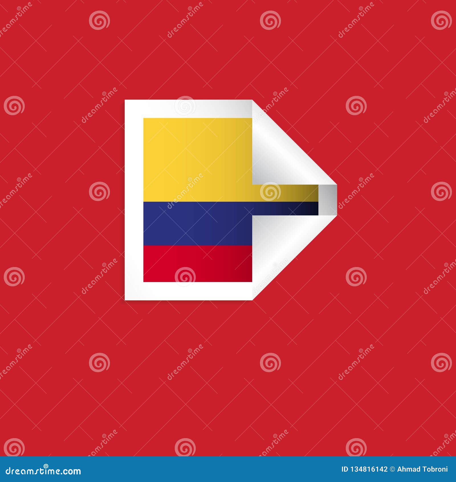 Columbia Label Flags Vector Design Illustration Stock Vector ...