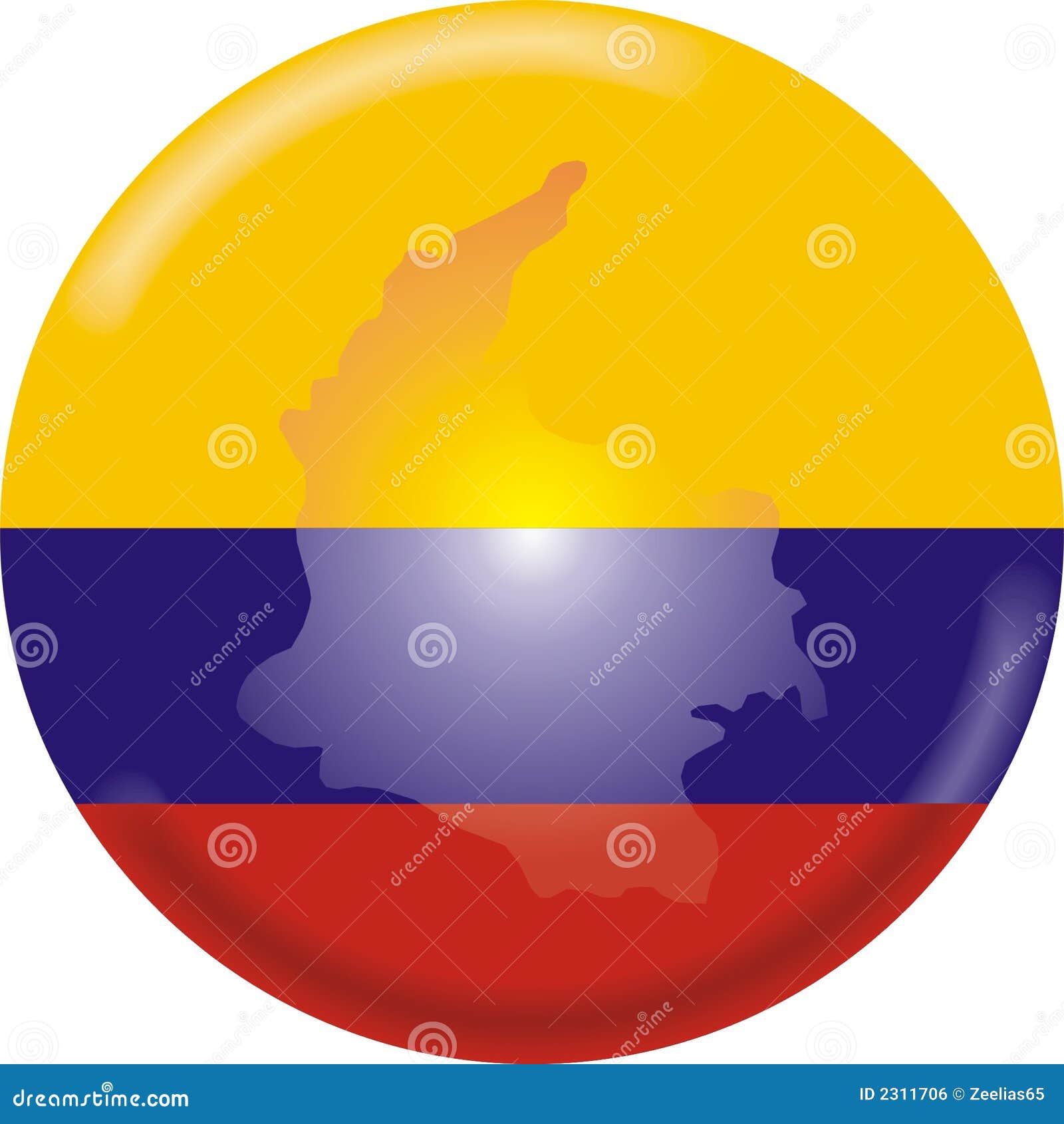 Columbia map and flag stock vector. Illustration of patriotism - 2311706