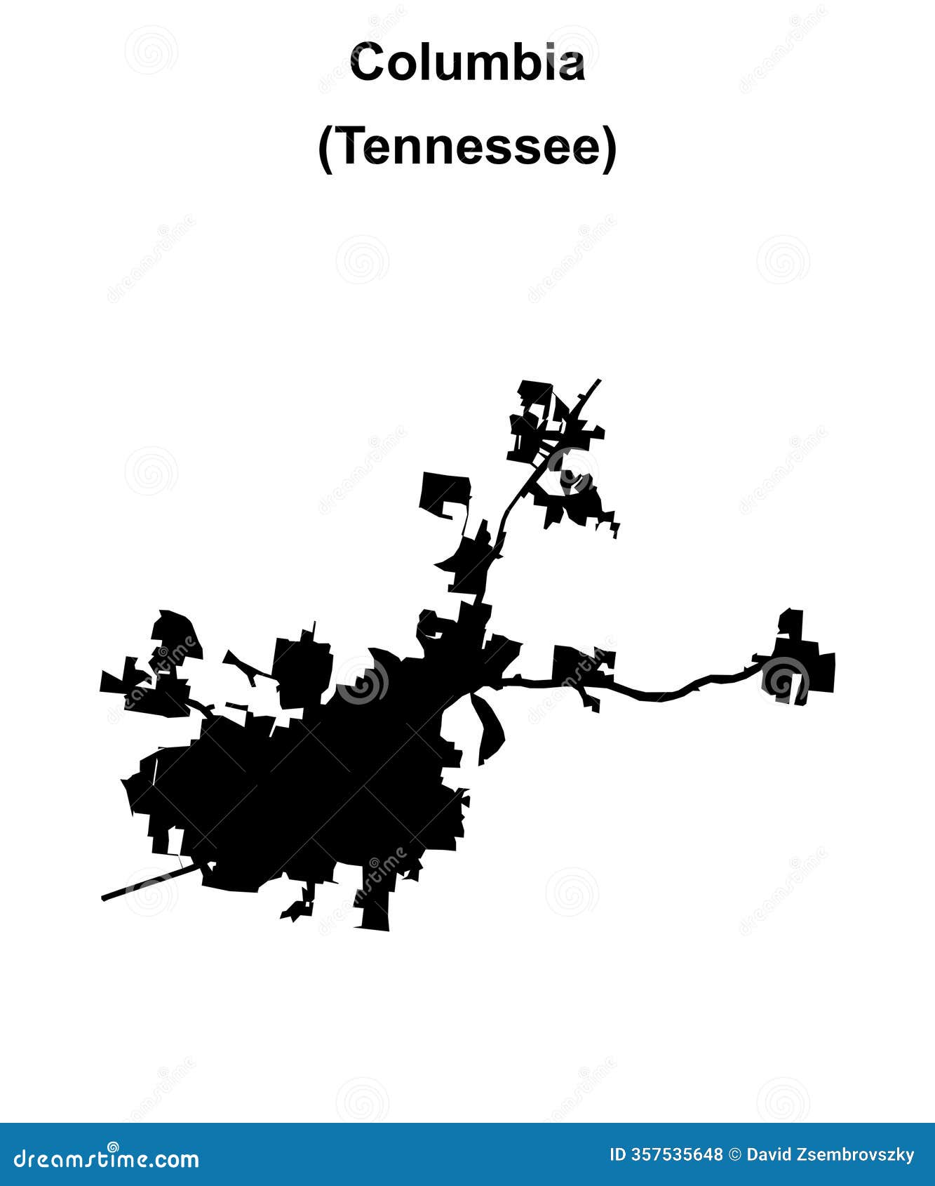 Columbia Outline Map Cartoon Vector | CartoonDealer.com #323808109