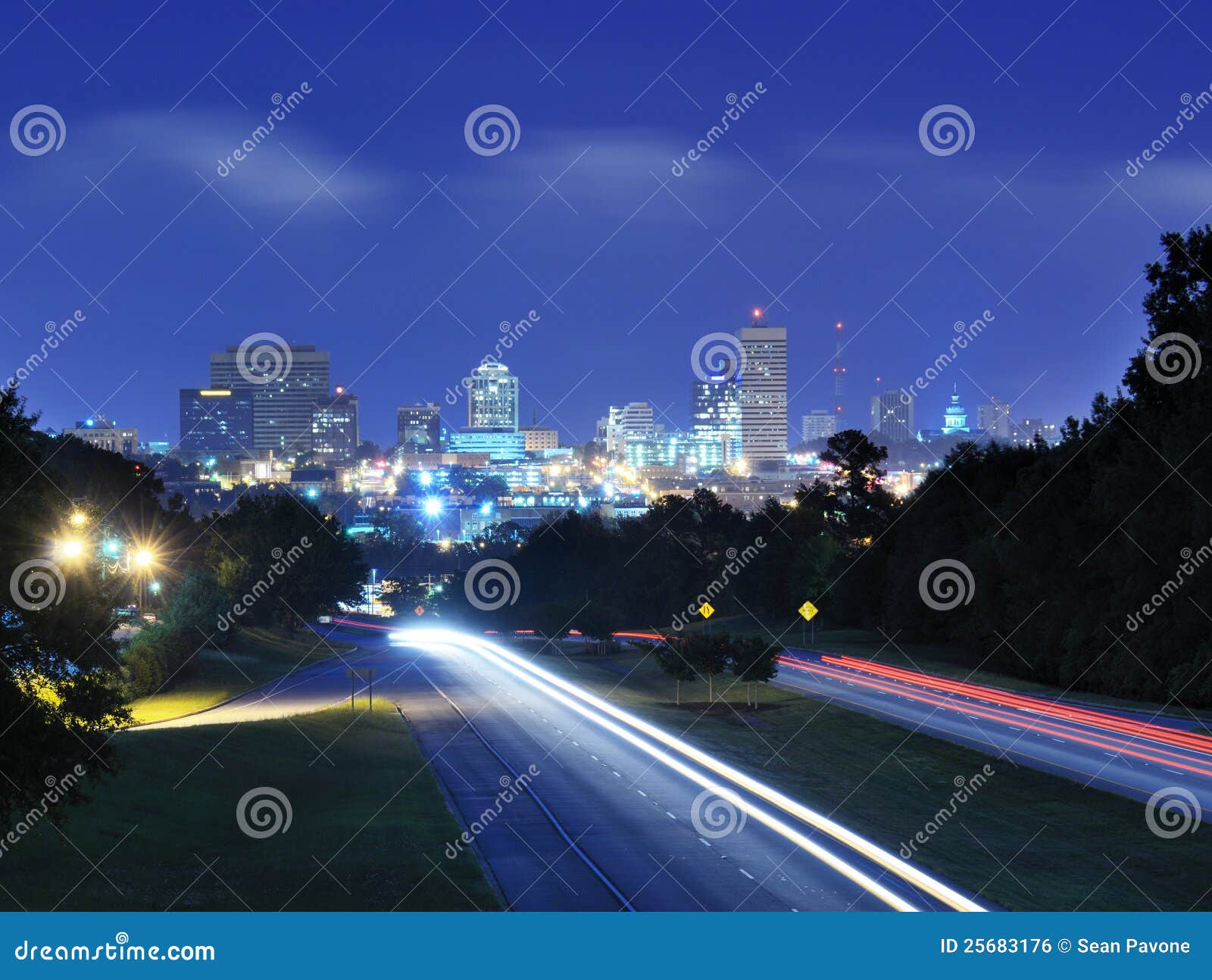 Columbia, South Carolina Skyline Stock Photo - Image of cityscape, town ...