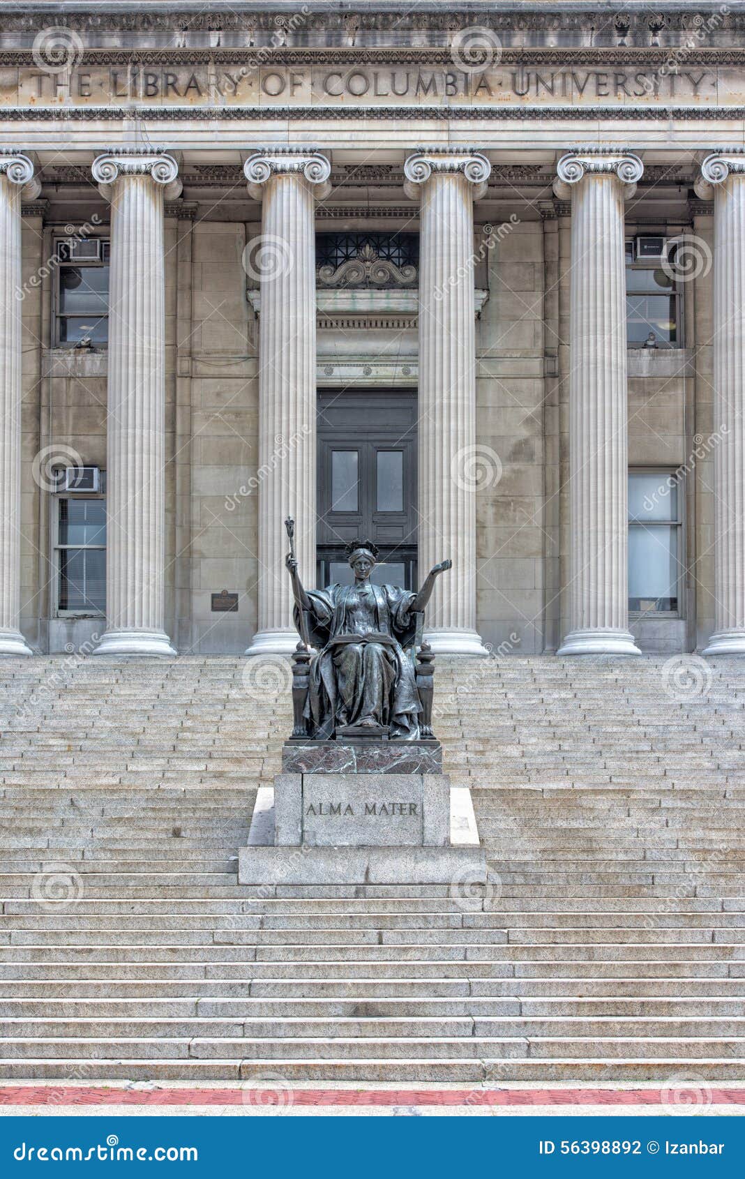 Columbia University Library in New York Stock Photo - Image of campus ...
